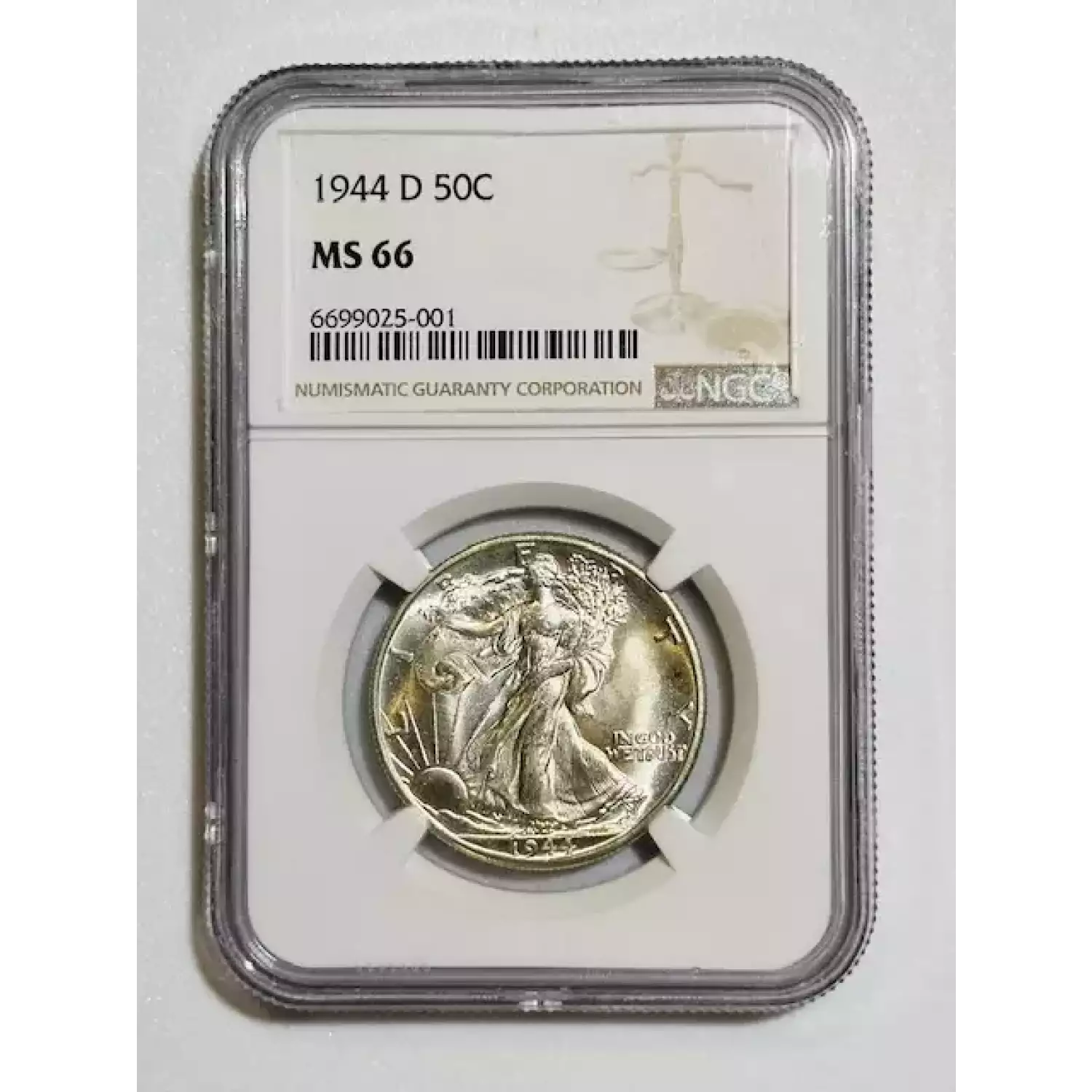 1944-D Walking Liberty Half Dollar NGC MS-66 - Bob Paul Rare Coins