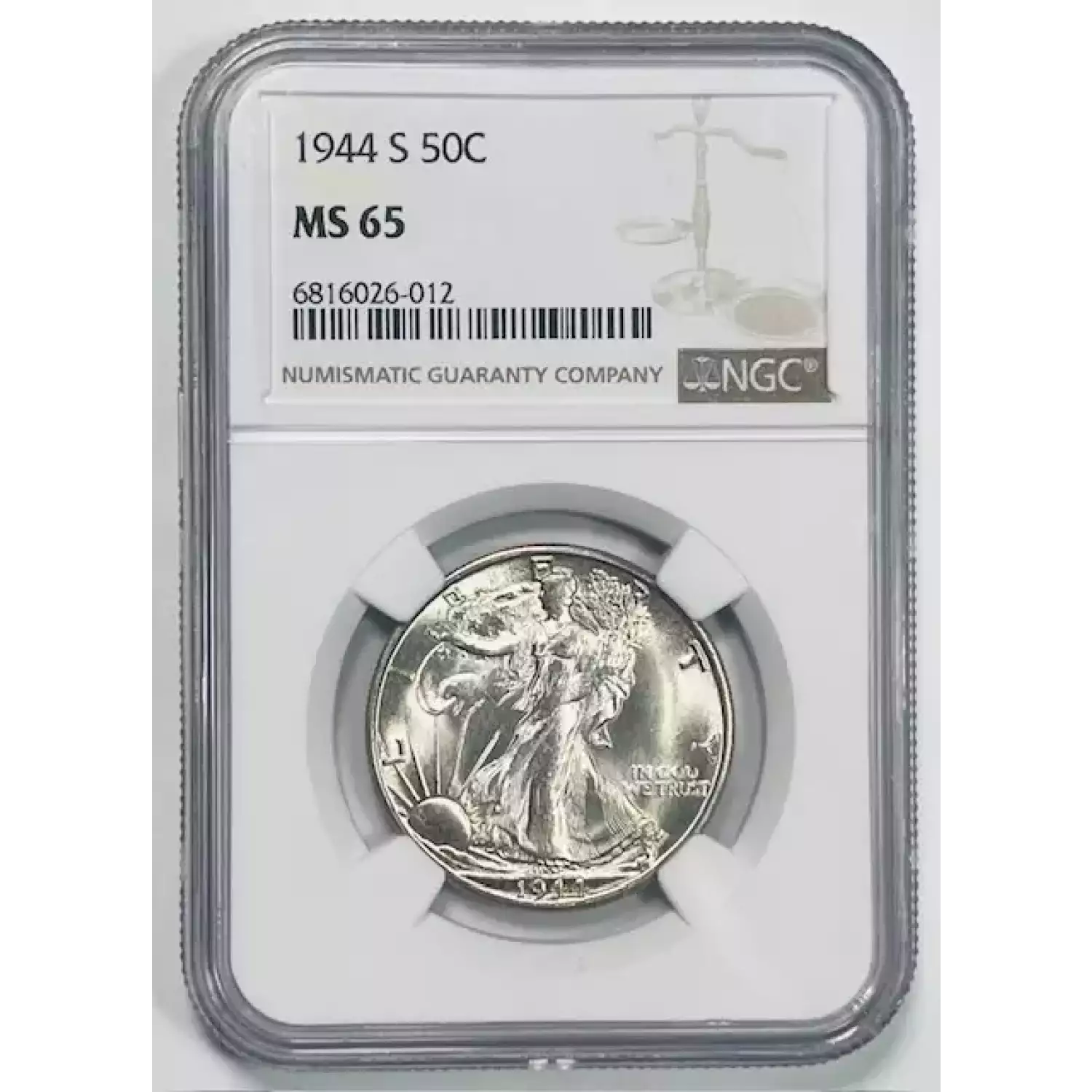 1944-S Walking Liberty Half Dollar NGC MS-65 - Bob Paul Rare Coins