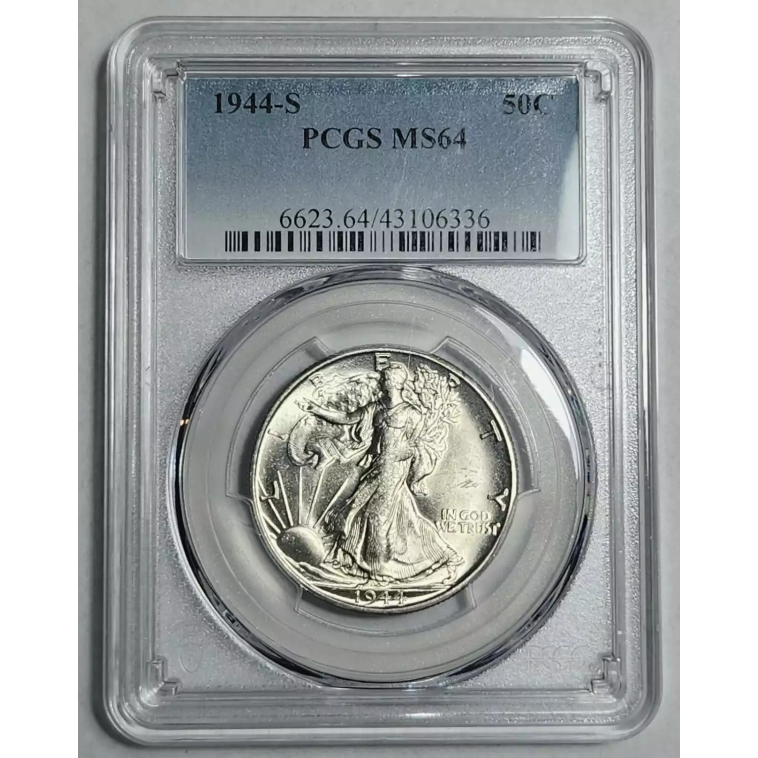 1944-S Walking Liberty Half Dollar PCGS MS-64 - Bob Paul Rare Coins