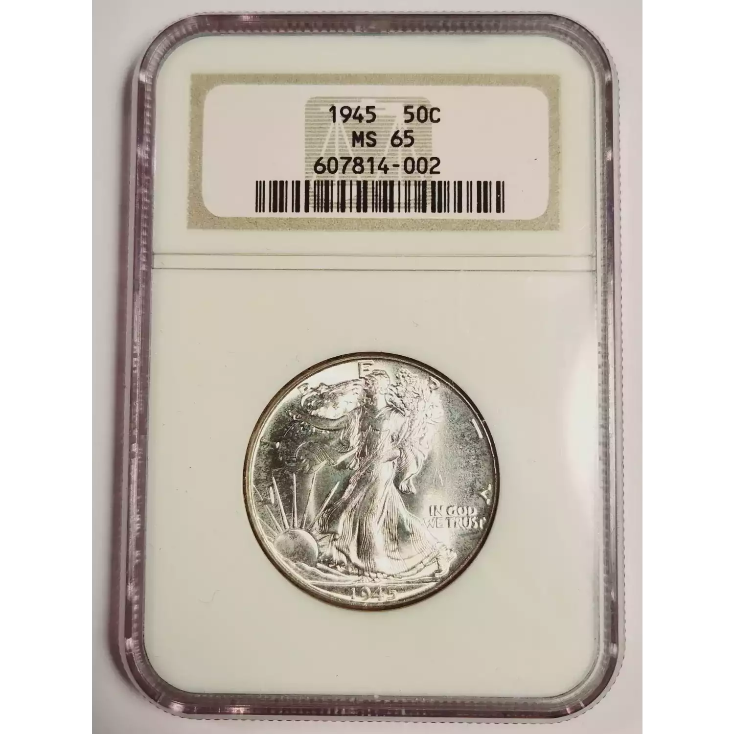 1945 Walking Liberty Half Dollar NGC MS-65 - Bob Paul Rare Coins