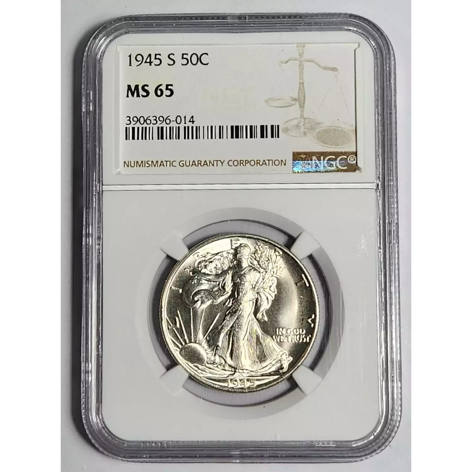 1945-S Walking Liberty Half Dollar NGC MS-65 - Bob Paul Rare Coins