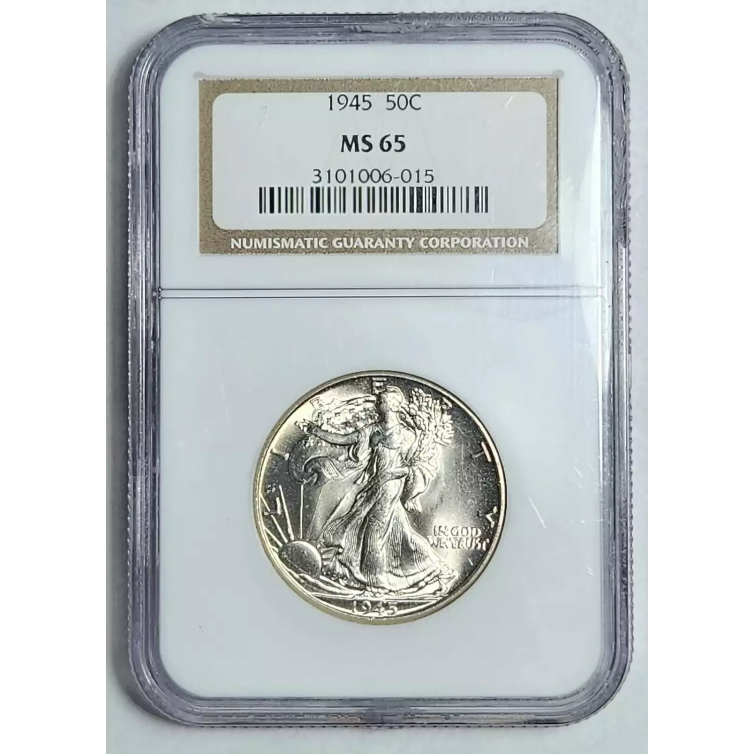 1945 Walking Liberty Half Dollar NGC MS-65 - Bob Paul Rare Coins