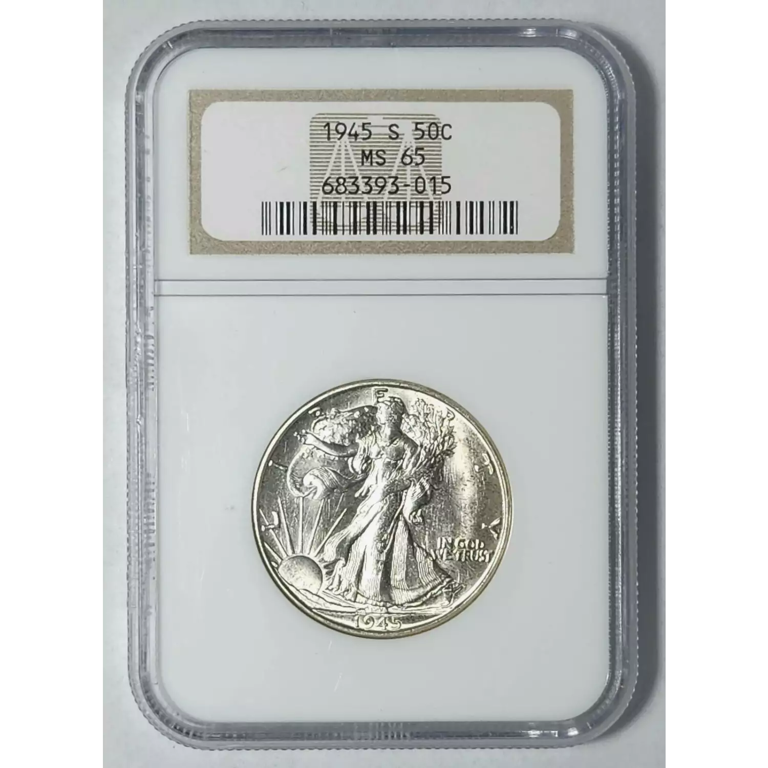 1945-S Walking Liberty Half Dollar NGC MS-65 - Bob Paul Rare Coins