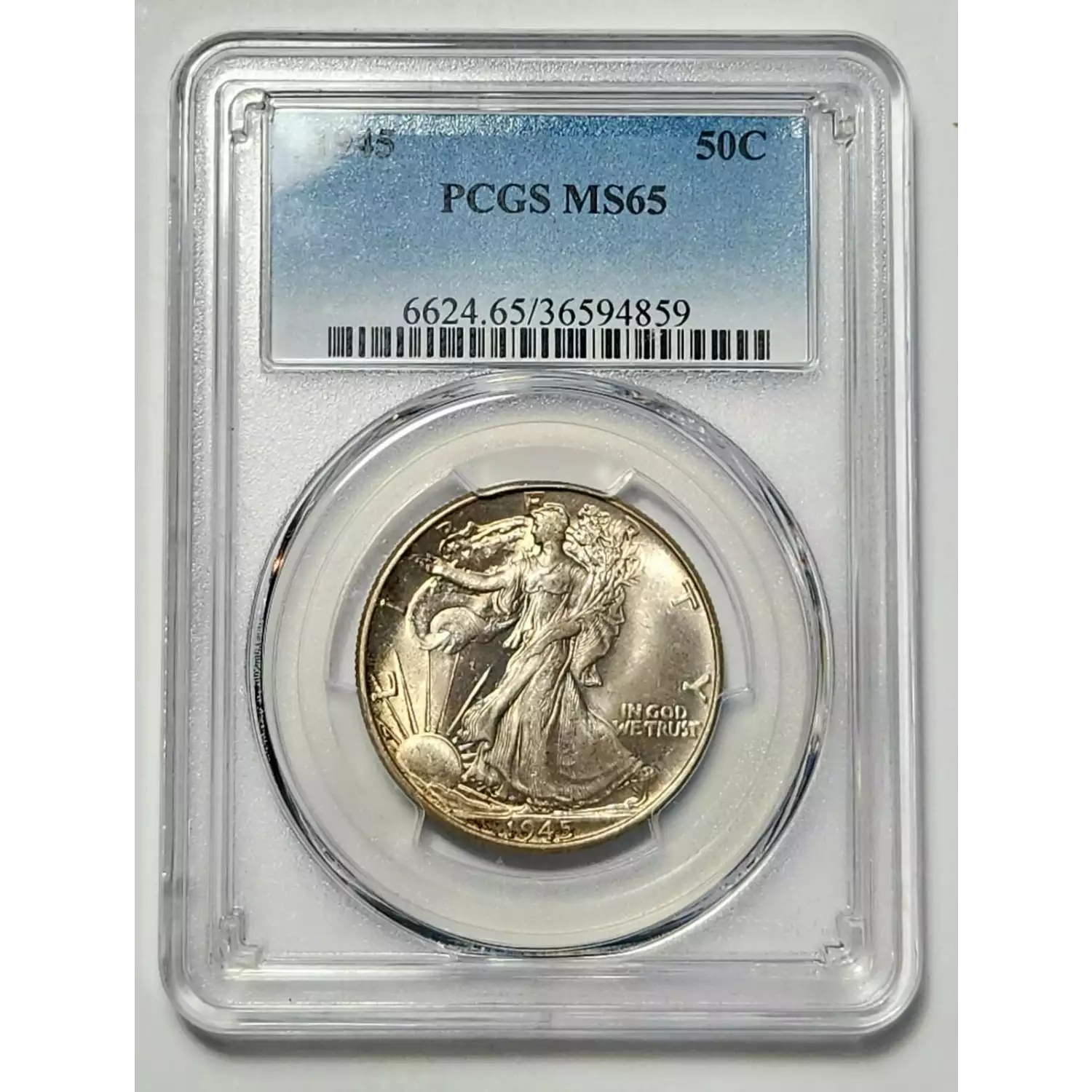 1945 Walking Liberty Half Dollar PCGS MS-65 - Bob Paul Rare Coins