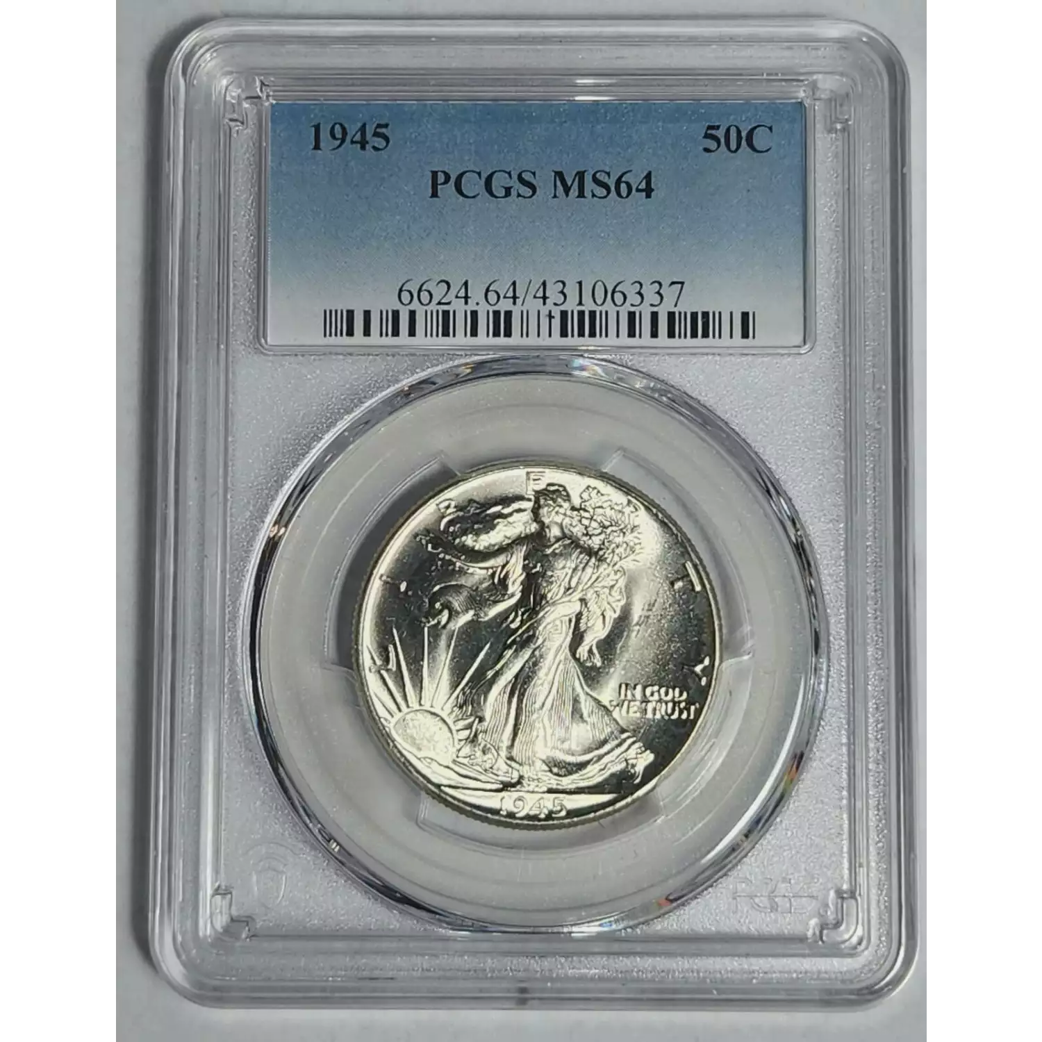 1945 Walking Liberty Half Dollar PCGS MS-64 - Bob Paul Rare Coins