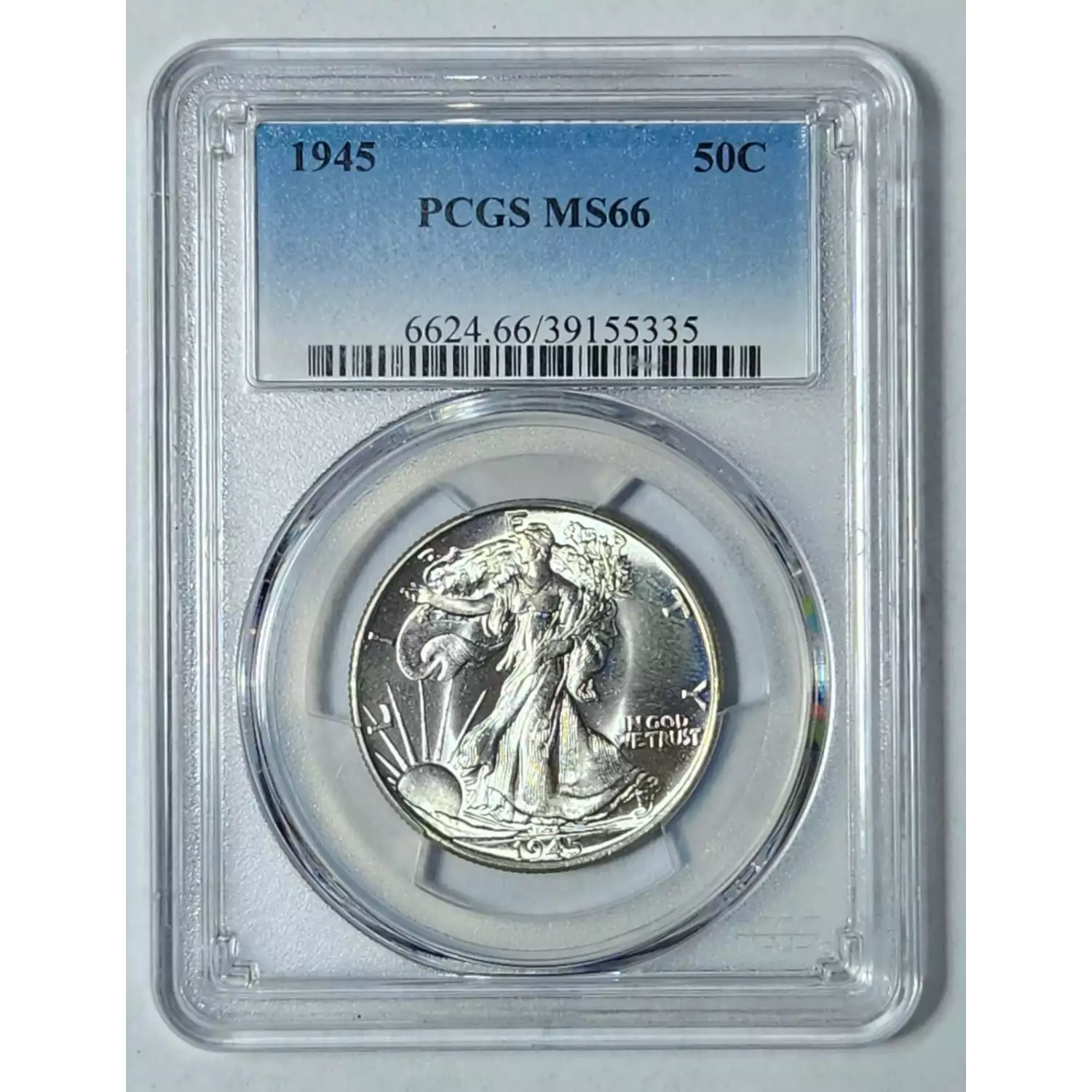 1945 Walking Liberty Half Dollar PCGS MS-66 - Bob Paul Rare Coins