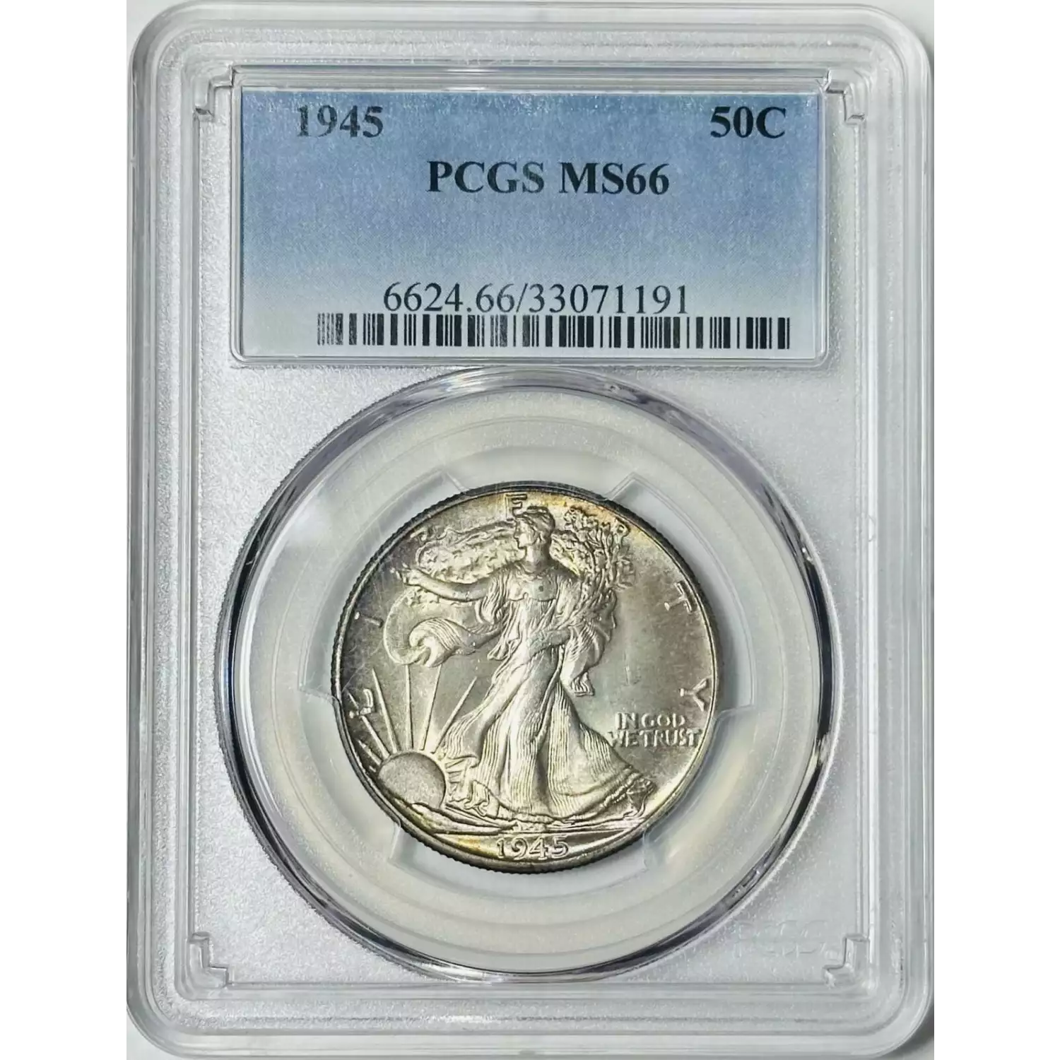 1945 Walking Liberty Half Dollar PCGS MS-66 - Bob Paul Rare Coins
