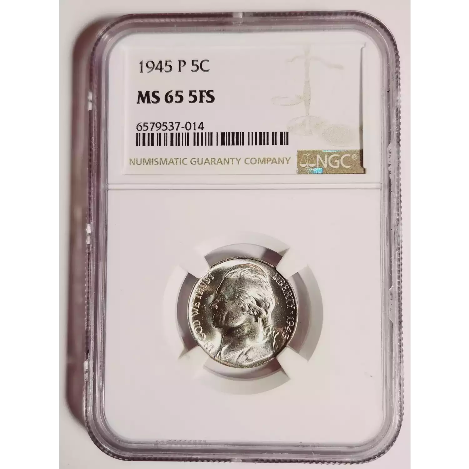 1945 Nickel Jefferson NGC MS-65 5FS - Bob Paul Rare Coins