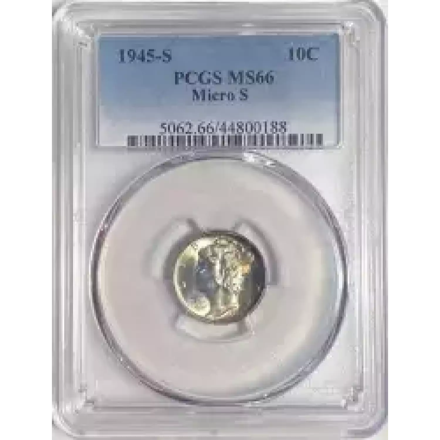1945-S Mercury Dime PCGS MS-66 Micro S - Bob Paul Rare Coins