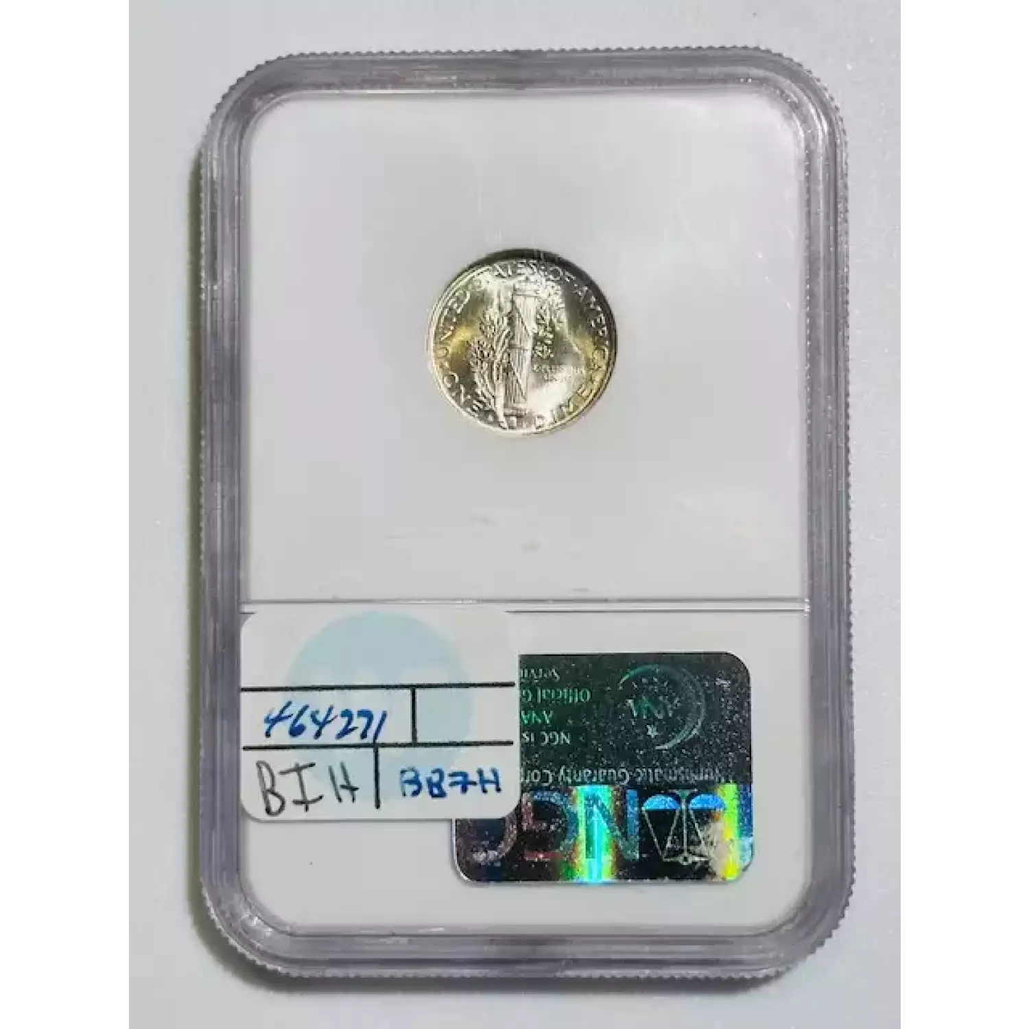 1945-Micro S Mercury Dime NGC MS-66 FB White Coin!- Richmond Collection - Bob Paul Rare Coins