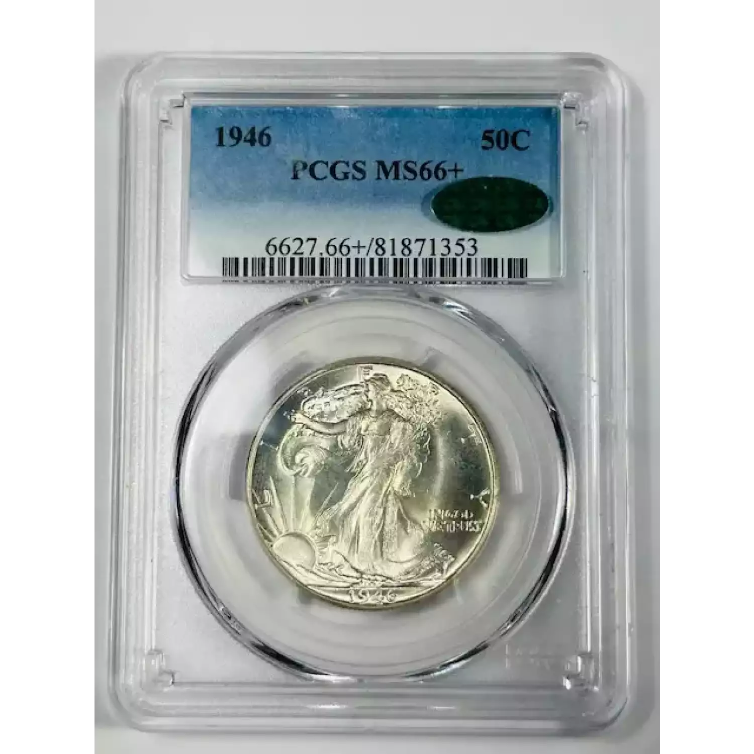 1946 Walking Liberty Half Dollar PCGS MS-66+ CAC - Bob Paul Rare Coins