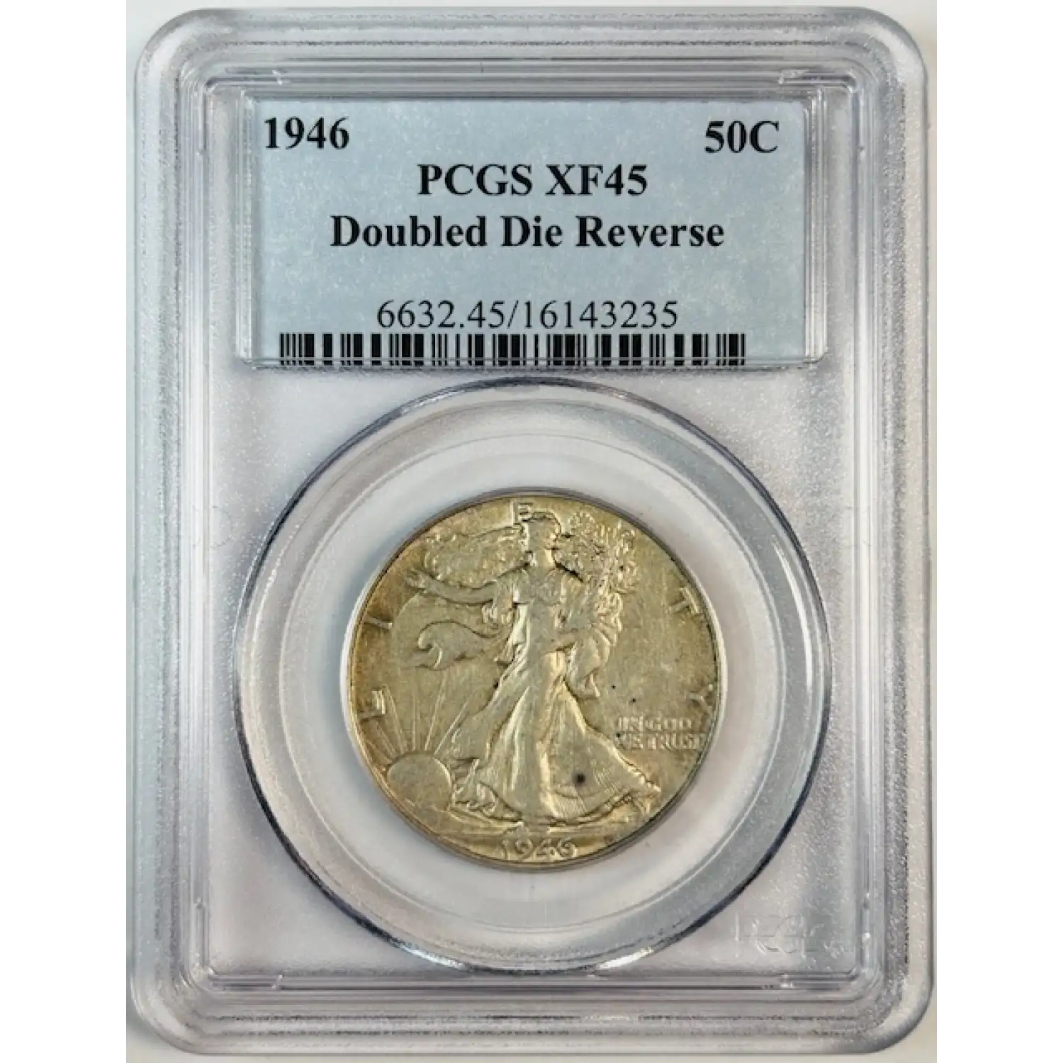 1946 Walking Liberty Half Dollar PCGS XF-45 Doubled Die Reverse - Bob ...