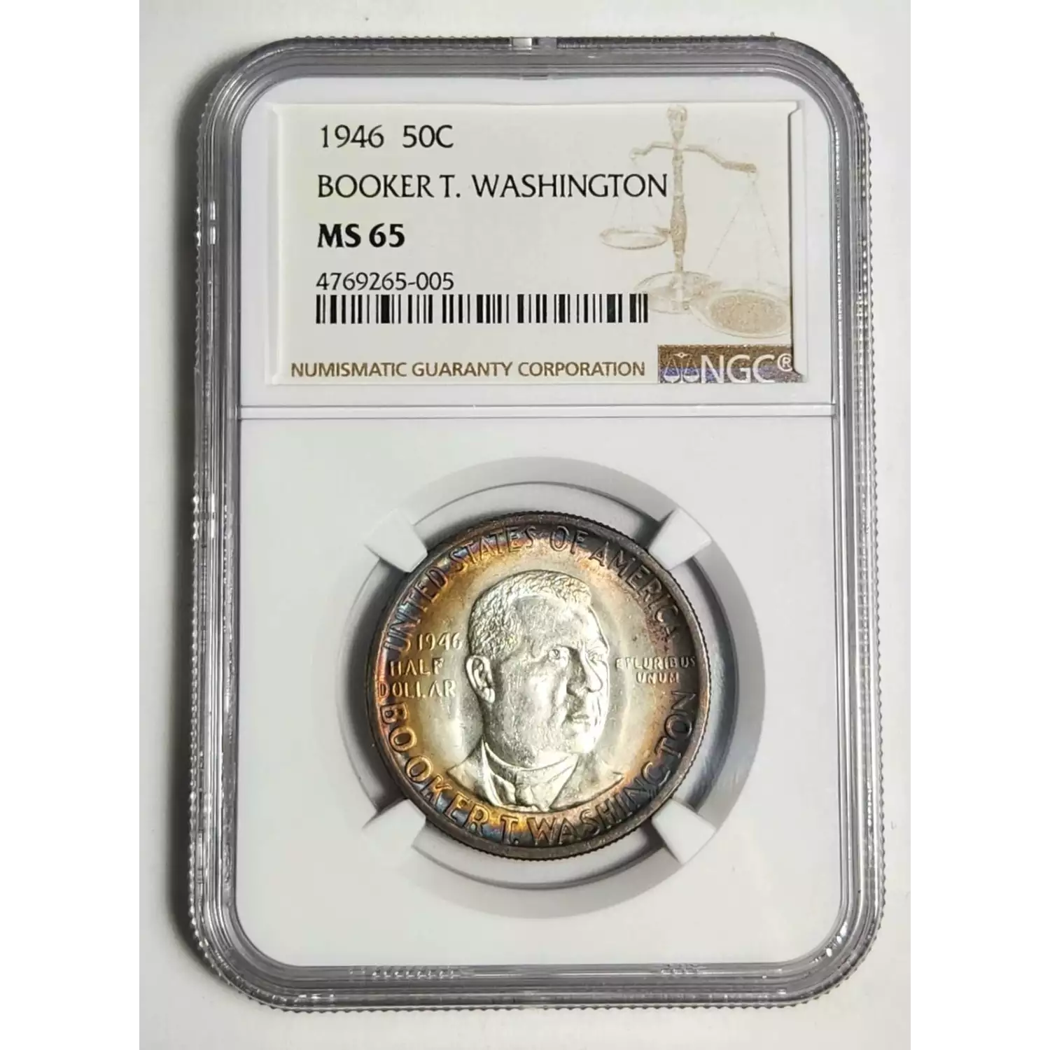 1946 Classic Commemorative Booker T. Washington Memorial NGC MS-65 ...