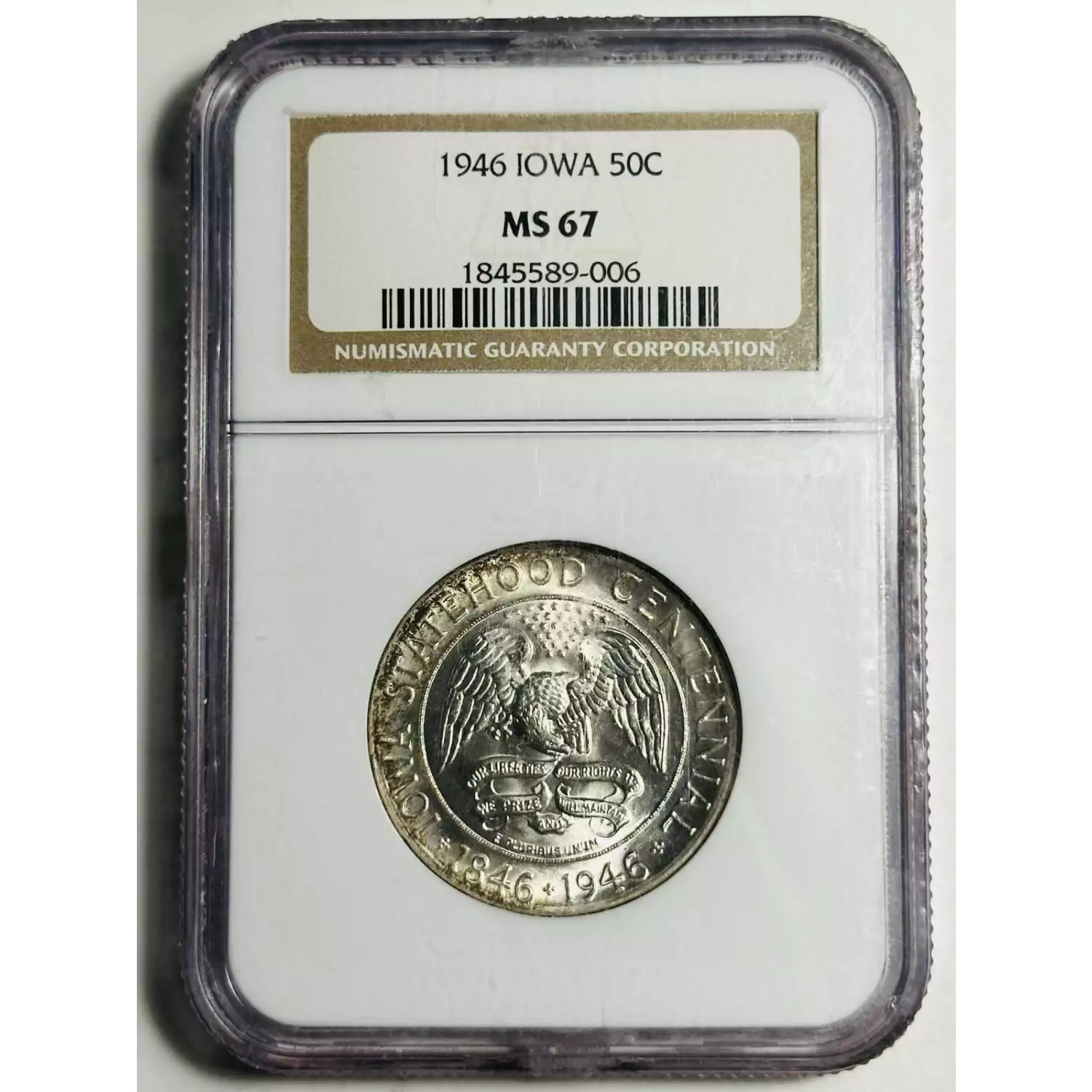 1946 Classic Commemorative Iowa Centennial NGC MS-67 IOWA - Bob Paul ...