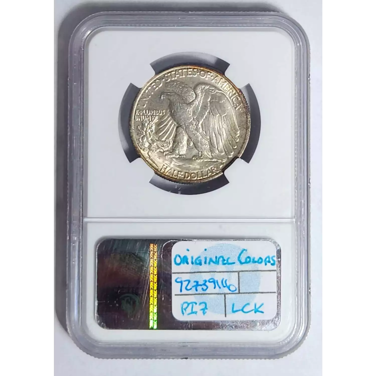 1947-D Walking Liberty Half Dollar NGC MS-66 - ORIGINAL COLORS - Bob Paul Rare Coins
