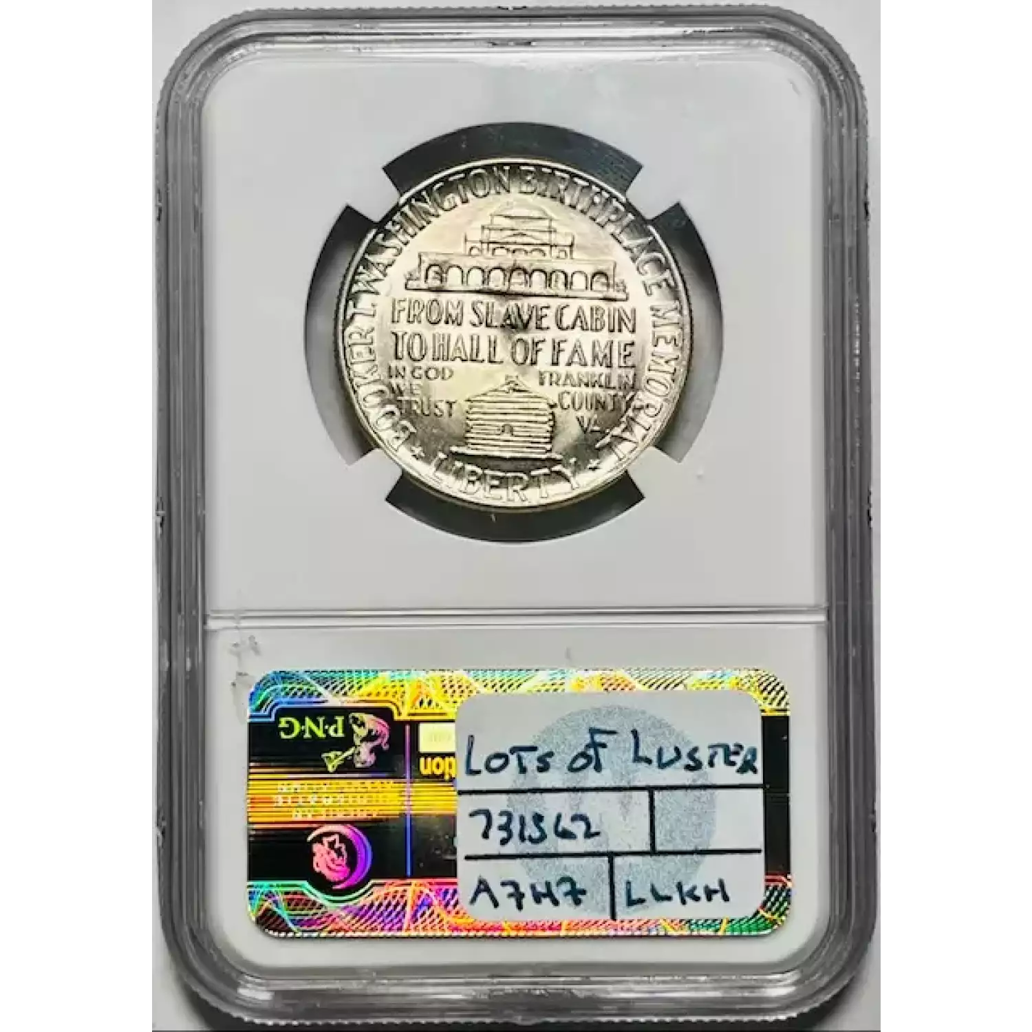 1947 Classic Commemorative Booker T. Washington Memorial NGC MS-67 Lots Of Luster! Sight White ...