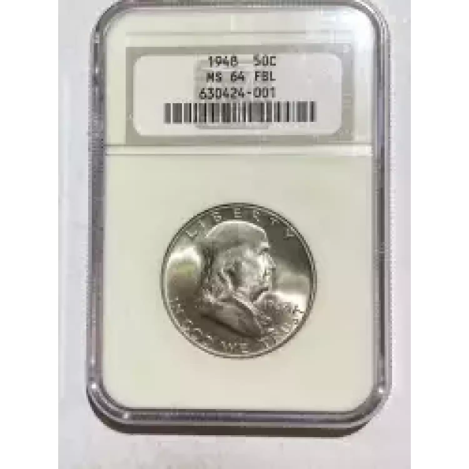 1948 Franklin Half Dollar NGC MS-64 FBL - Bob Paul Rare Coins