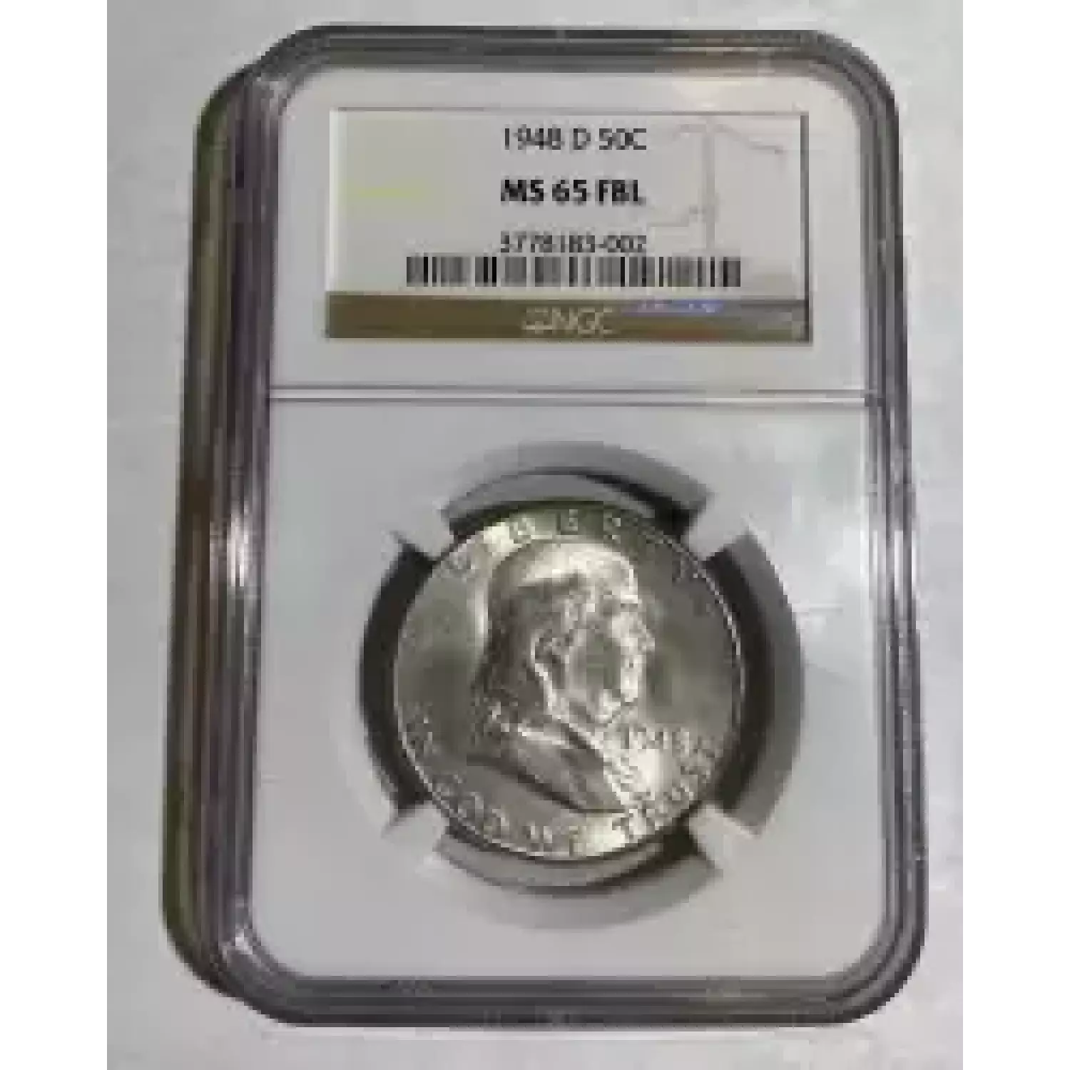 1948-D Franklin Half Dollar NGC MS-65 FBL - Bob Paul Rare Coins