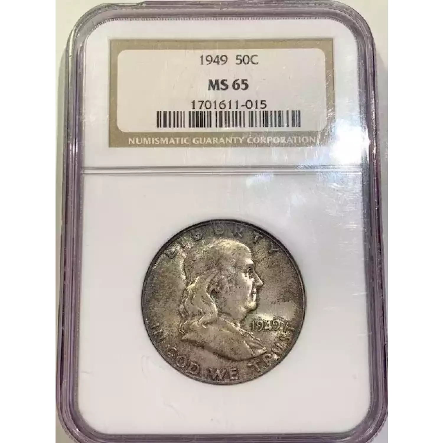 1949 Franklin Half Dollar NGC MS-65 - Bob Paul Rare Coins