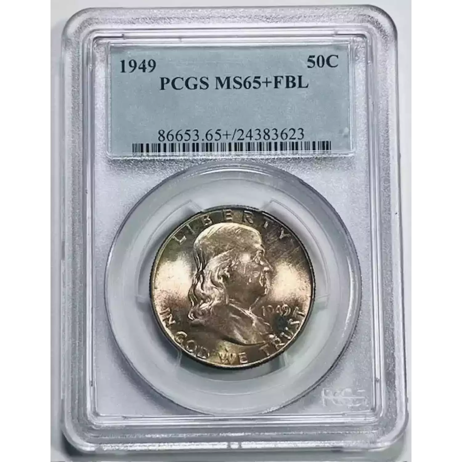 1949 Franklin Half Dollar PCGS MS-65+ FBL Original!! - Bob Paul Rare Coins