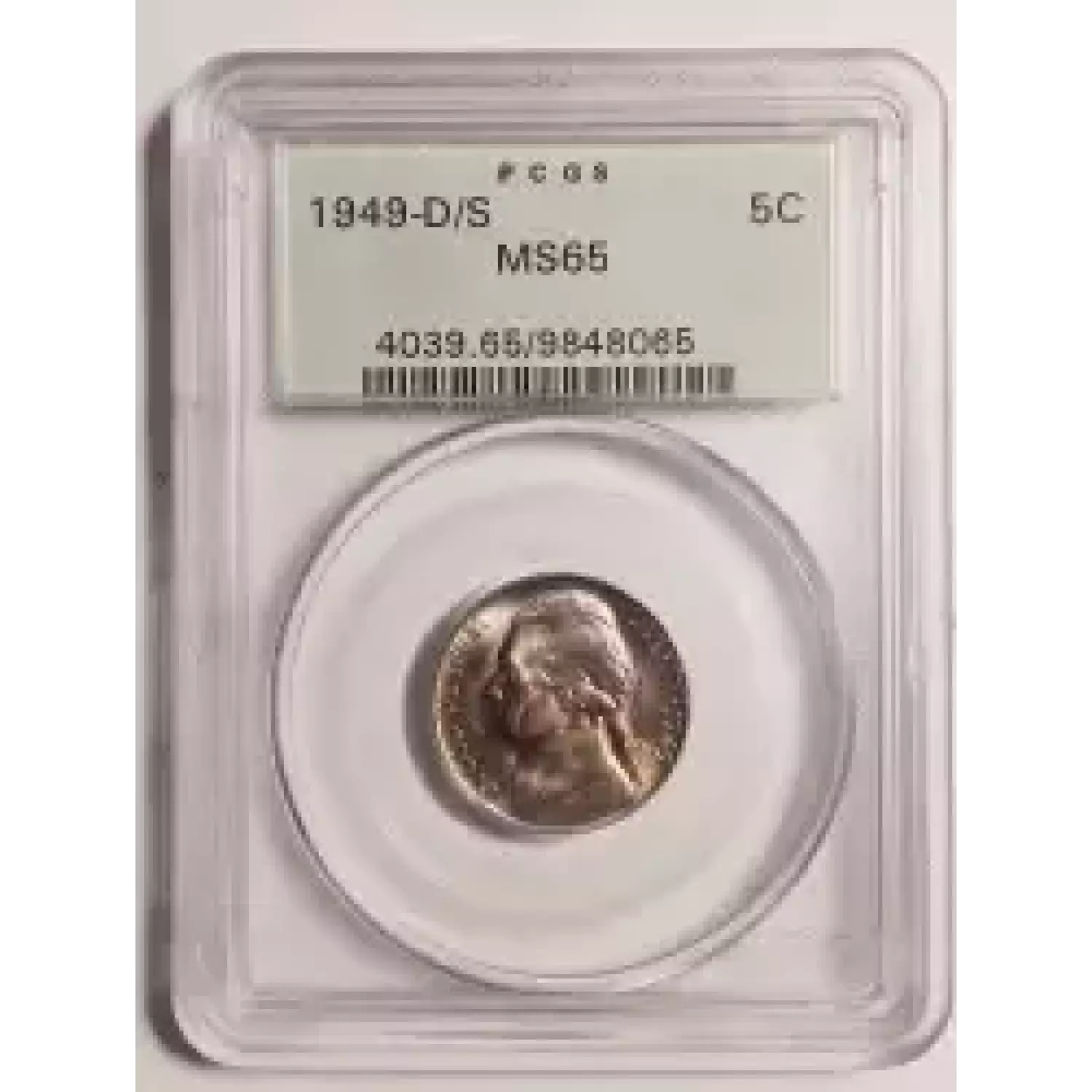 1949-D/S Nickel Jefferson PCGS MS-65 (OGH - Old Green Holder) - Bob ...