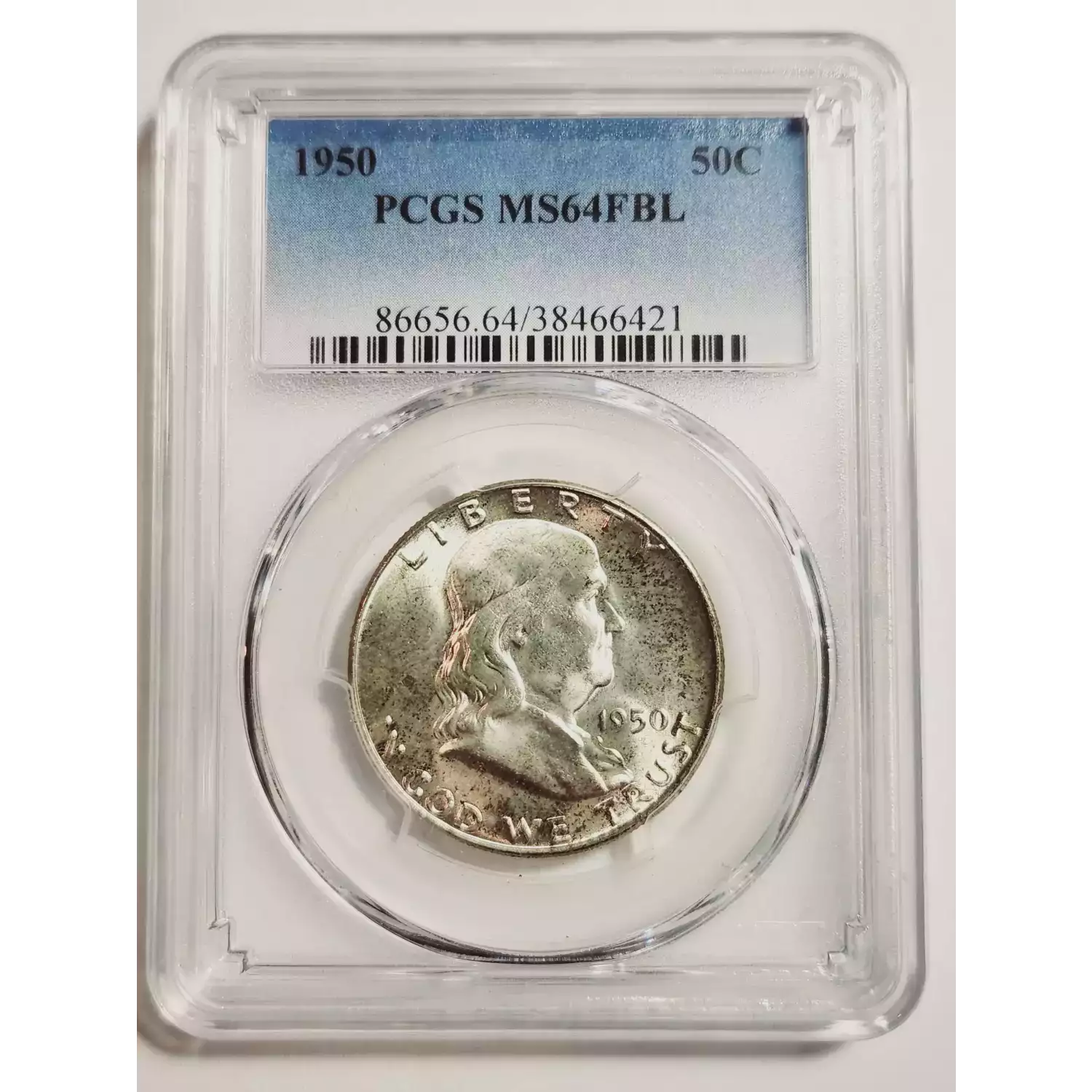 1950 Franklin Half Dollar PCGS MS-64 FBL - Bob Paul Rare Coins