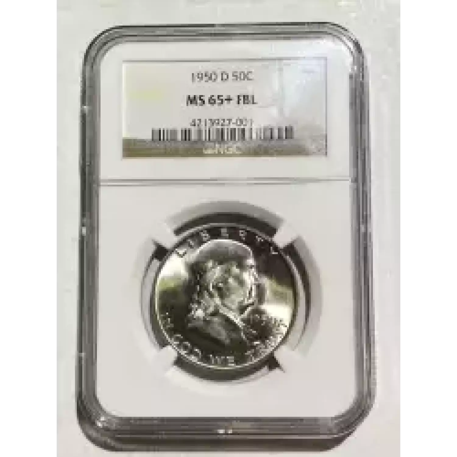 1950-D Franklin Half Dollar NGC MS-65+ FBL - Bob Paul Rare Coins