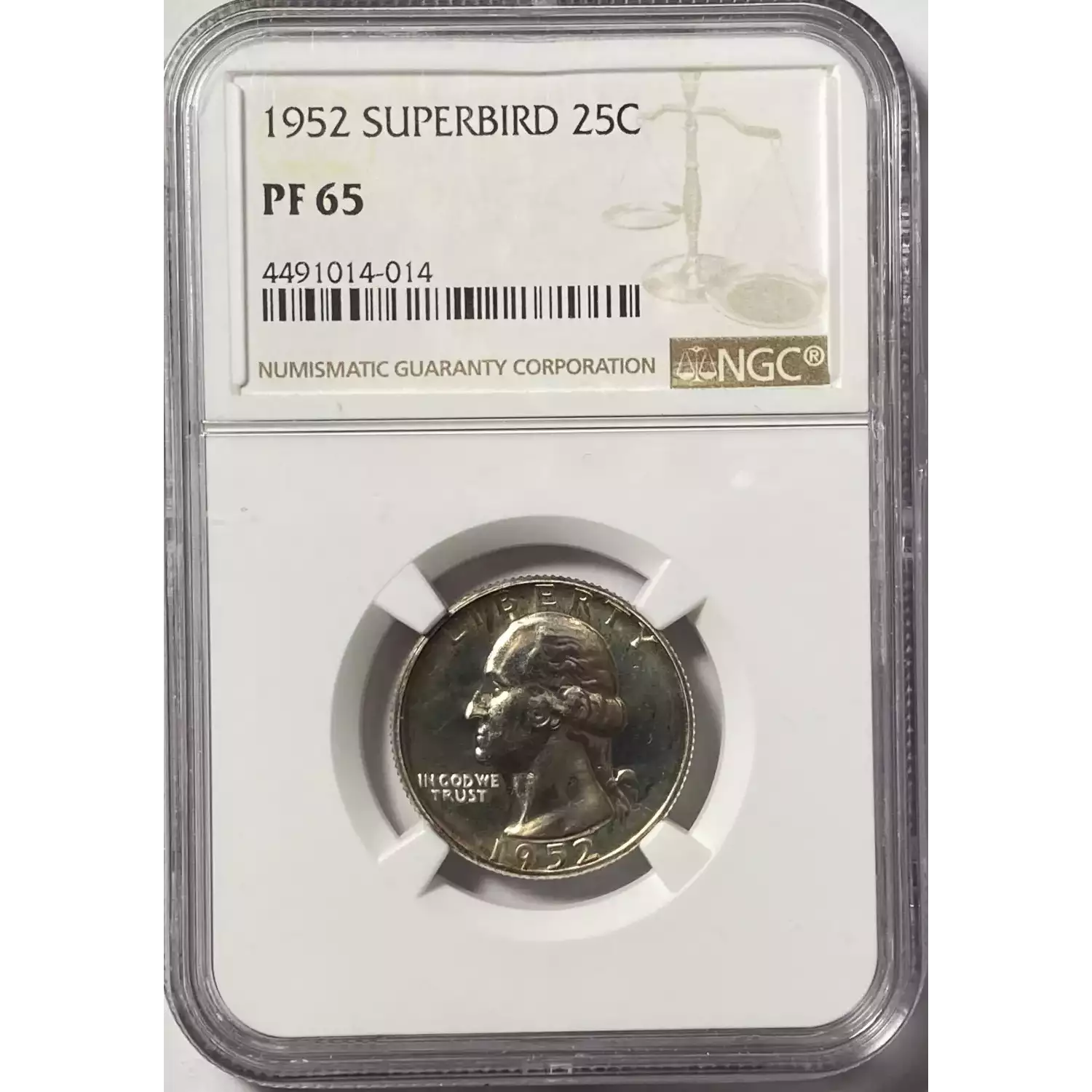 1952 Washington Quarter NGC PF-65 Superbird - Bob Paul Rare Coins