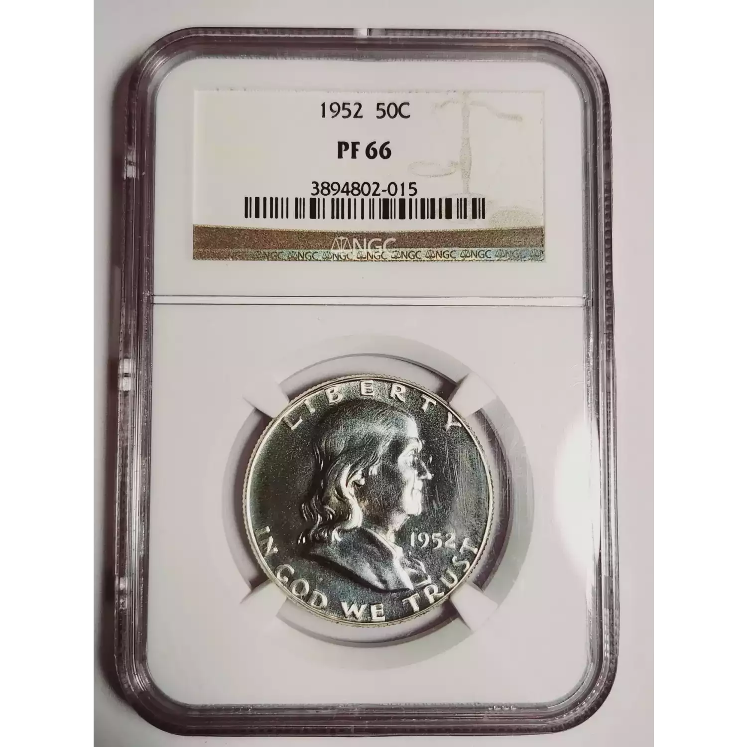 1952 Franklin Half Dollar NGC PF-66 - Bob Paul Rare Coins