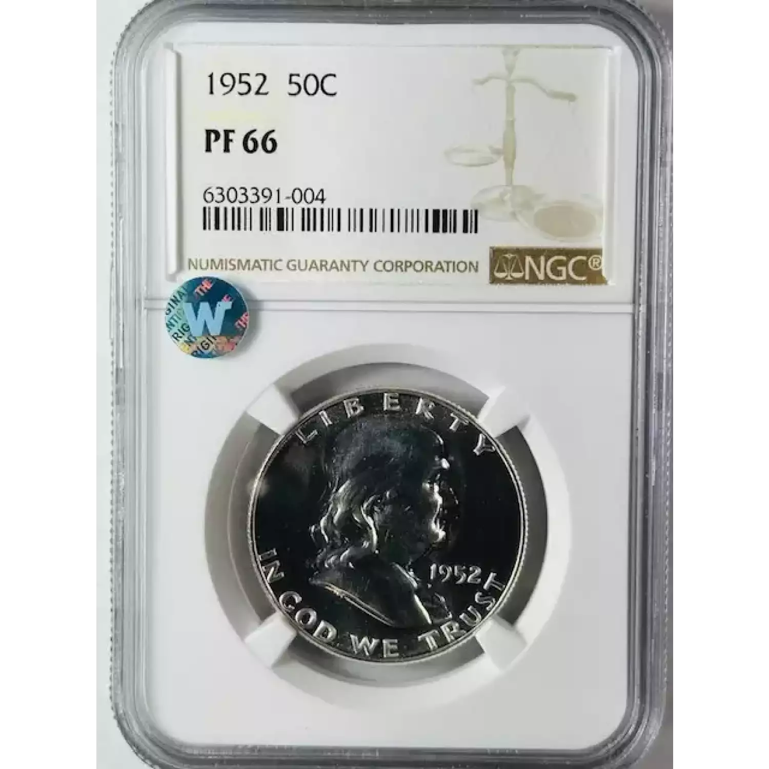 1952 Franklin Half Dollar NGC PF-66 Sight White - Bob Paul Rare Coins