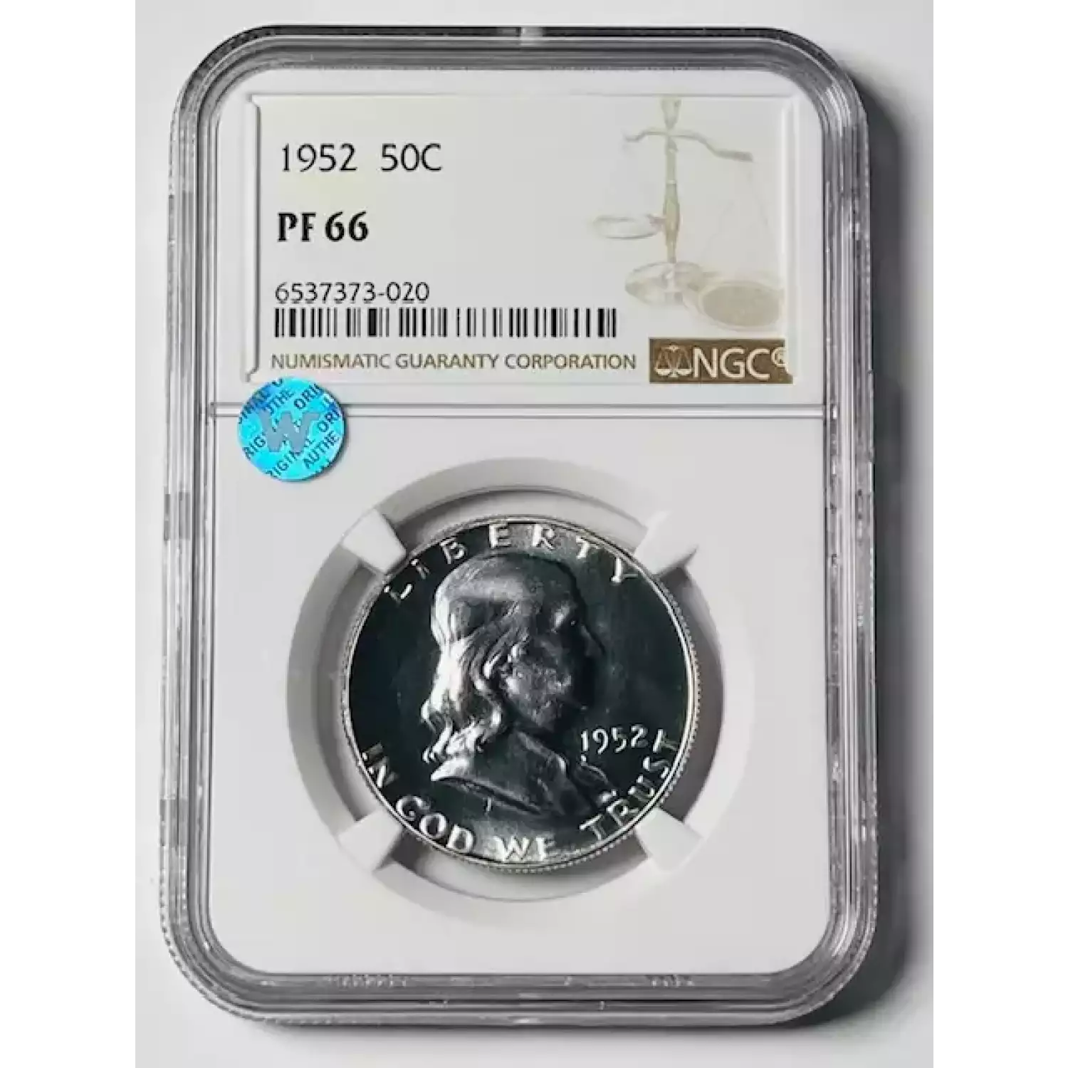 1952 Franklin Half Dollar NGC PF-66 - Bob Paul Rare Coins