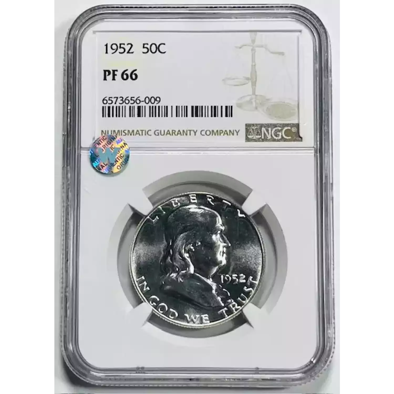 1952 Franklin Half Dollar NGC PF-66 Sight White - Bob Paul Rare Coins