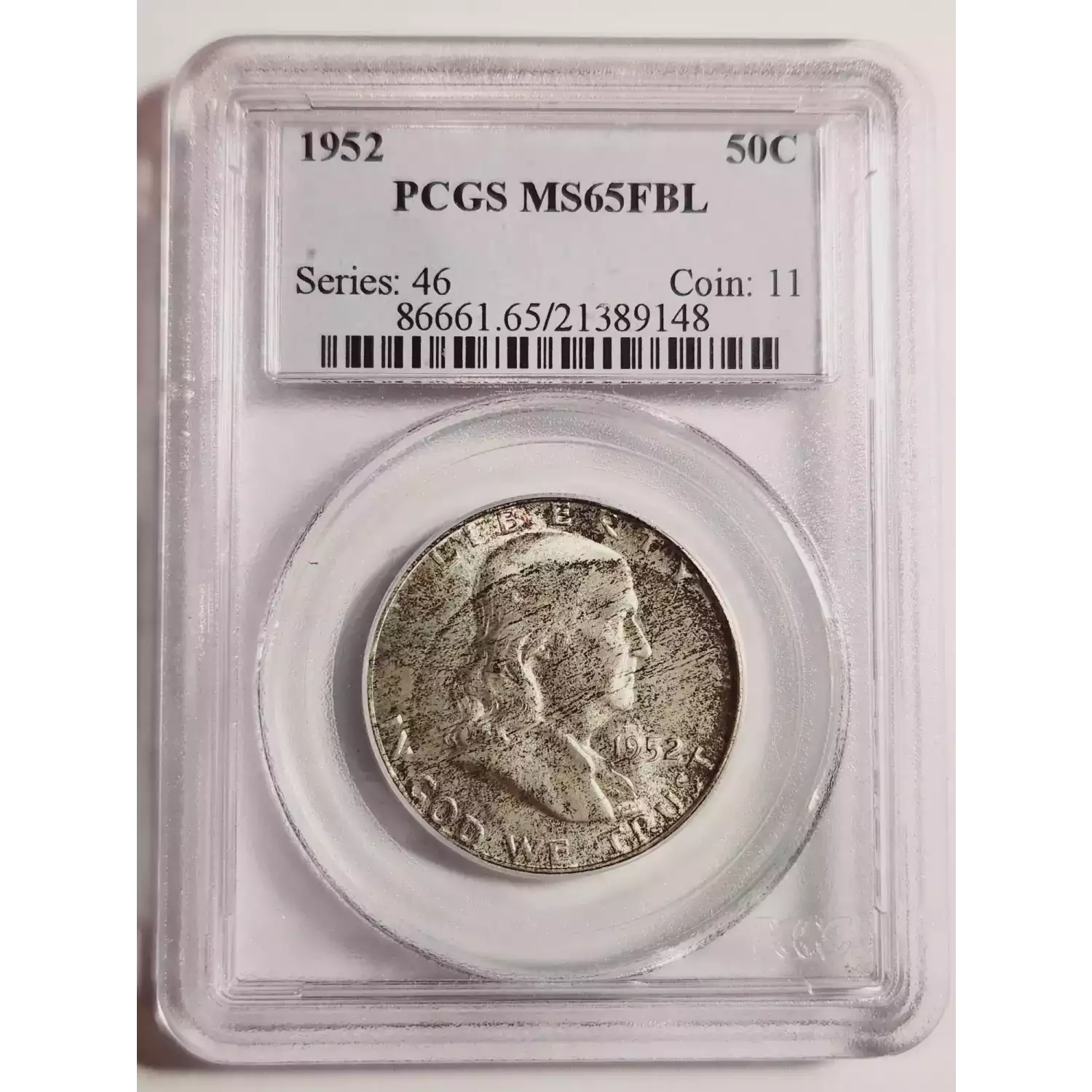 1952 Franklin Half Dollar PCGS MS-65 FBL - Bob Paul Rare Coins