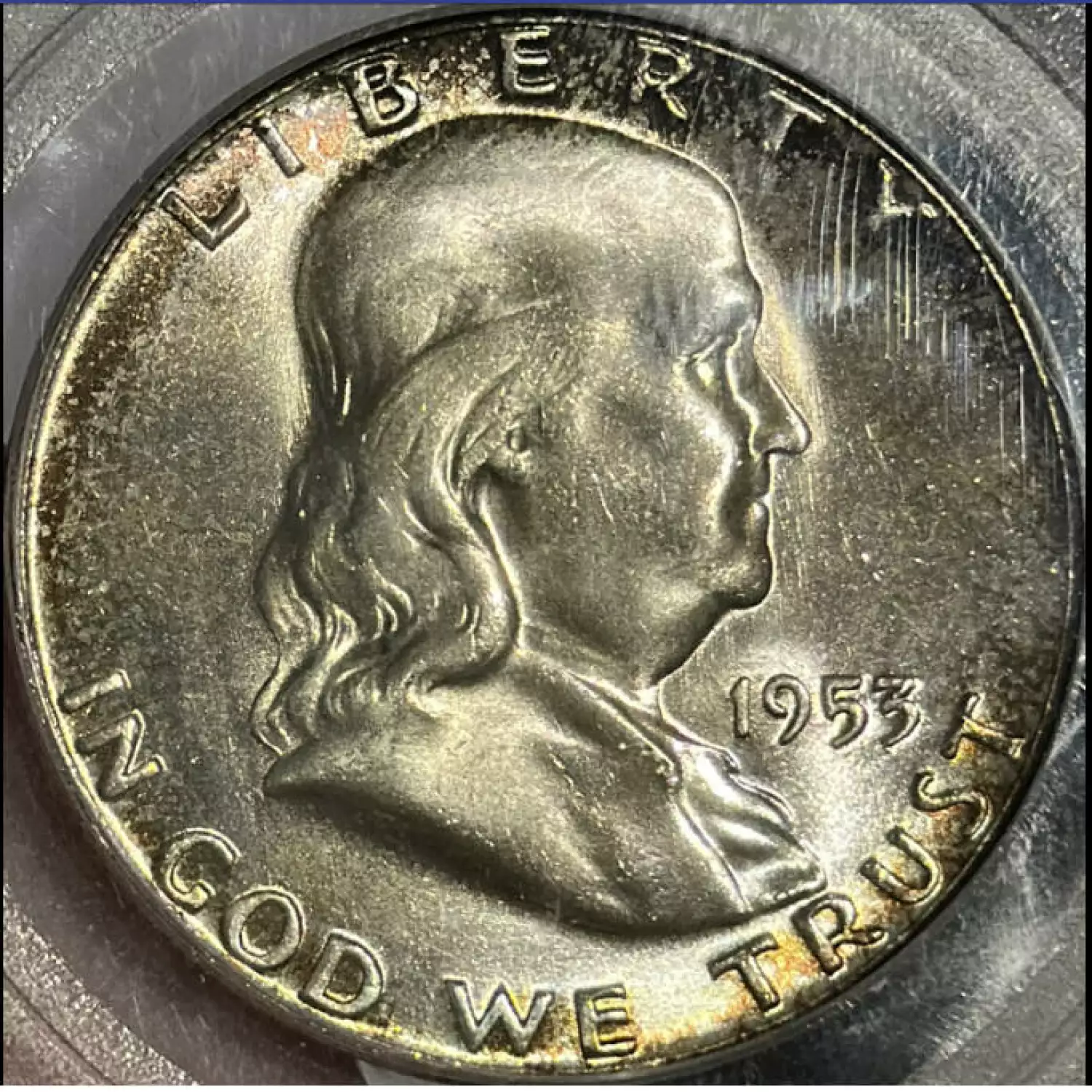 1953 Franklin Half Dollar PCGS MS-65 FBL - COLOR AND LUSTER - Bob Paul ...