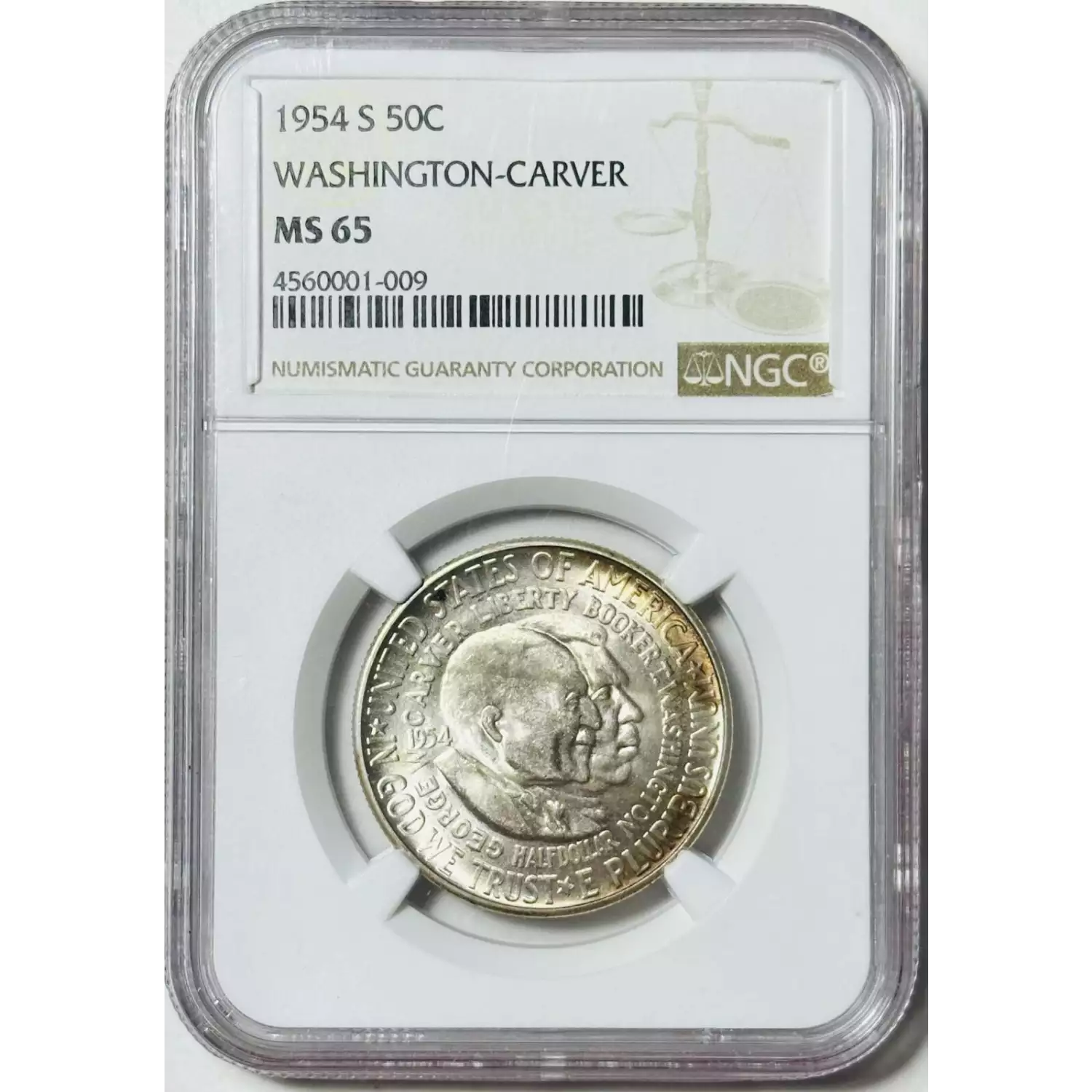 1954-S Classic Commemorative Carver/Washington Commemorative NGC MS-65 ...