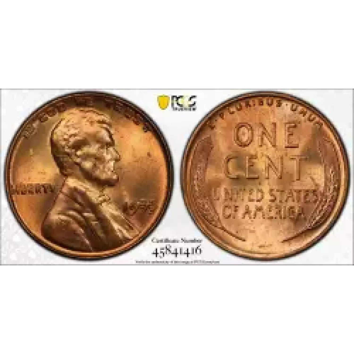 1955 Small Cents Lincoln, Wheat Ears Reverse PCGS MS-64 RD Doubled Die Obverse - Bob Paul Rare Coins