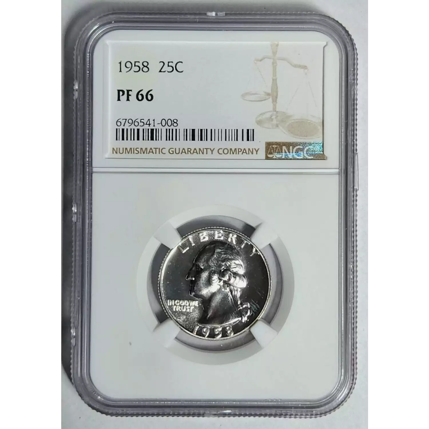 1958 Washington Quarter NGC PF-66 - Bob Paul Rare Coins