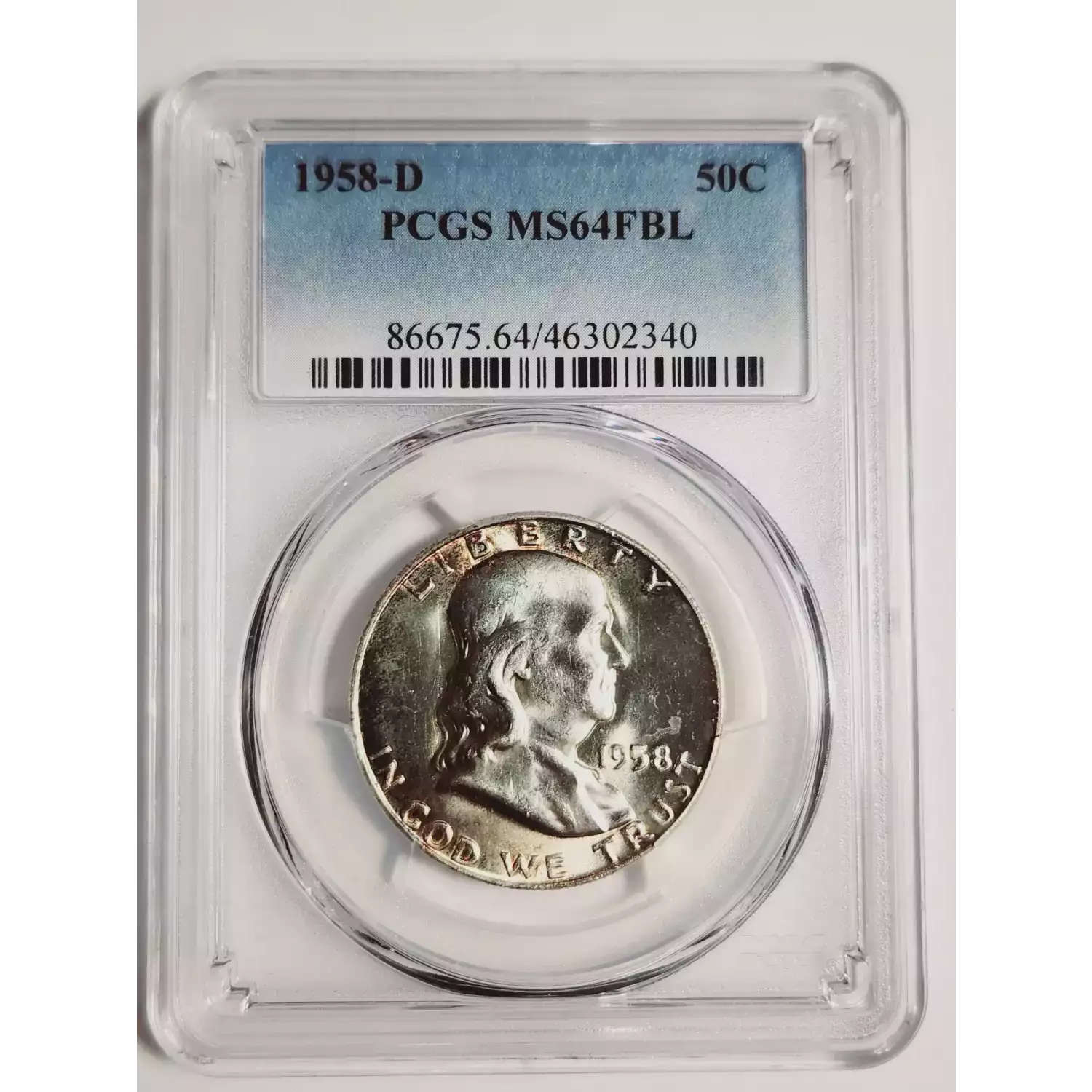 1958-D - ORIGINAL COLOR FBL PCGS MS-64 - Bob Paul Rare Coins