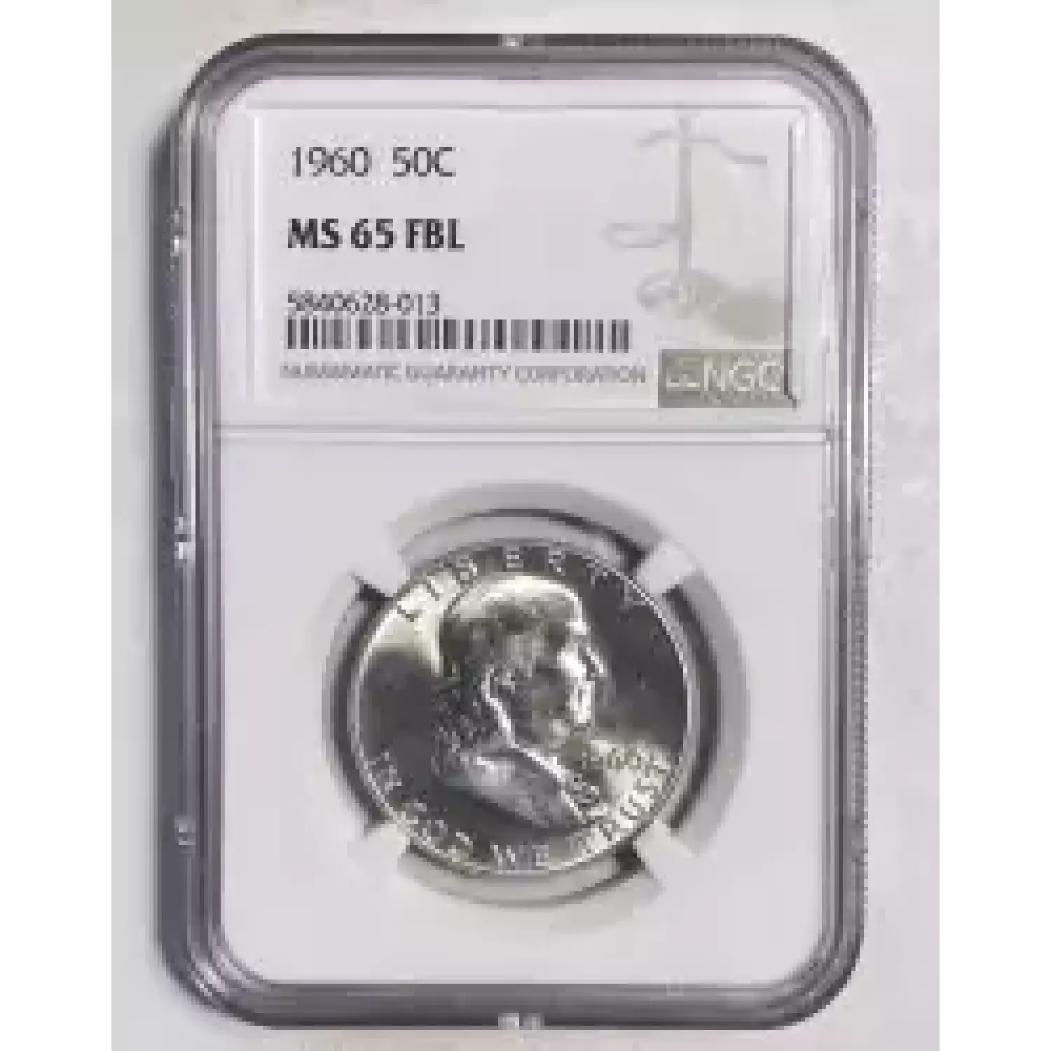 1960 Franklin Half Dollar NGC MS-65 FBL - Bob Paul Rare Coins