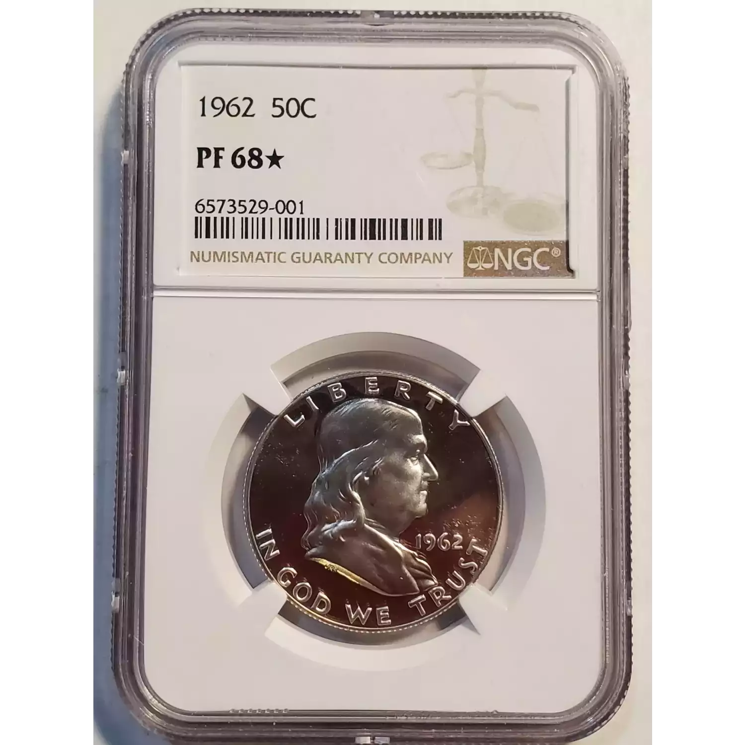 1962 Franklin Half Dollar NGC PF-68* - Bob Paul Rare Coins