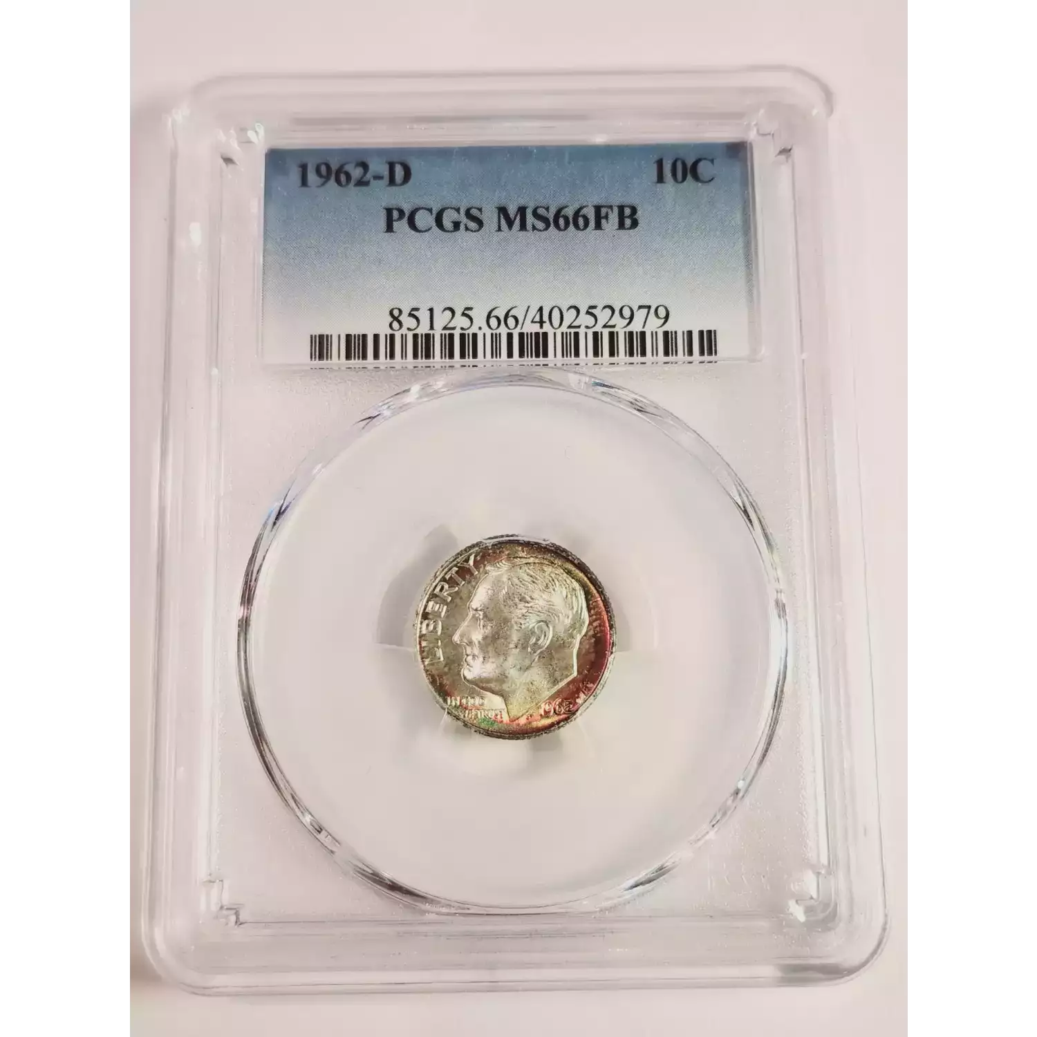 1962-D Dimes Roosevelt PCGS MS-66 FB - Bob Paul Rare Coins