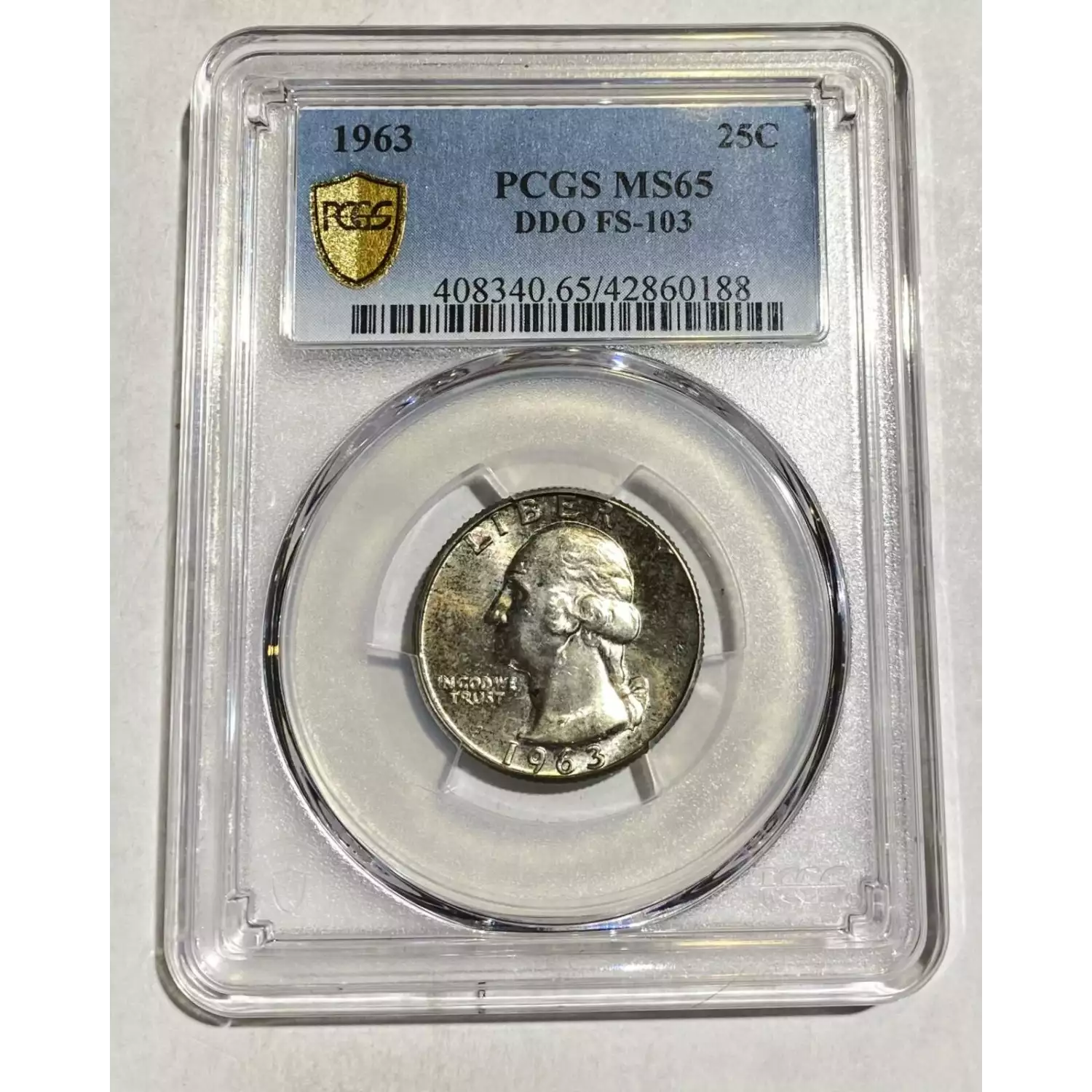 1963 Washington Quarter PCGS MS-65 DDO FS-103 - Bob Paul Rare Coins