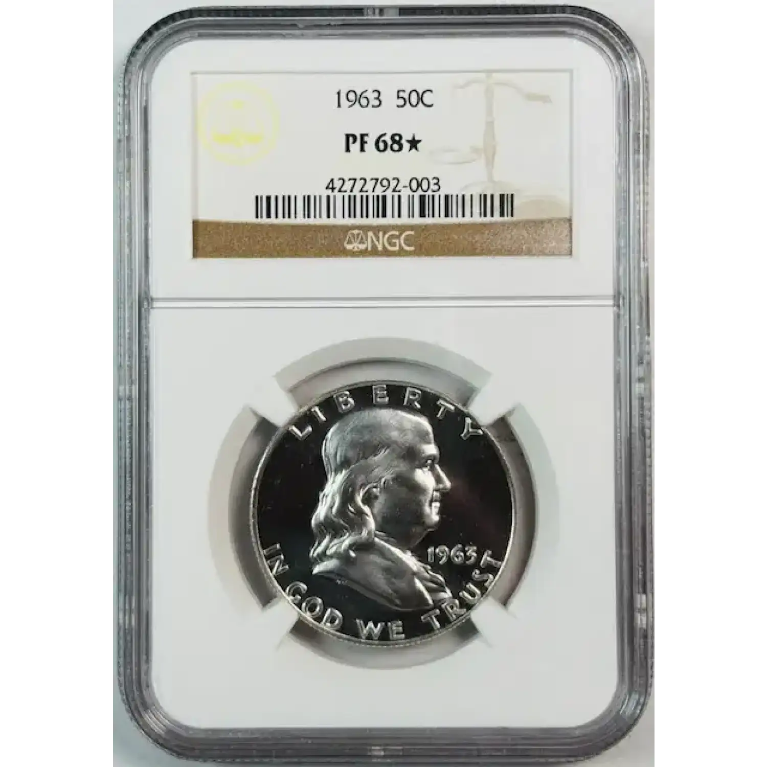 1963 Franklin Half Dollar NGC PF-68* - Bob Paul Rare Coins