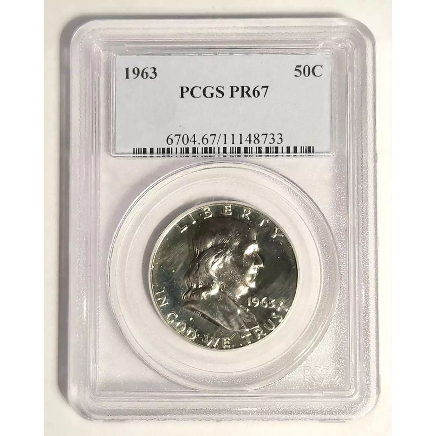 1963 Franklin Half Dollar PCGS PR-67 - Bob Paul Rare Coins
