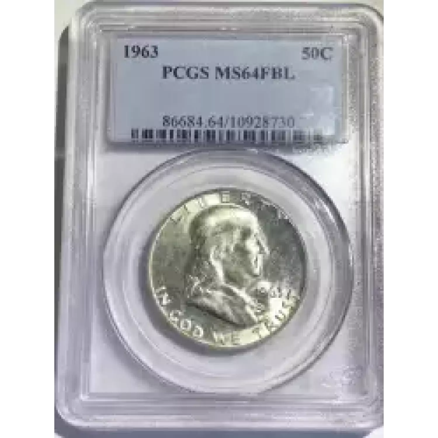 1963 Franklin Half Dollar PCGS MS-64 FBL - Bob Paul Rare Coins