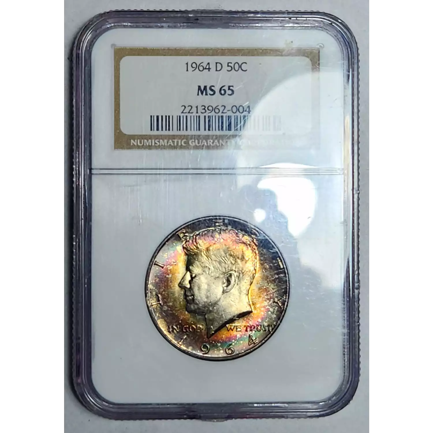1964-D Half Dollars Kennedy NGC MS-65 SKITTLE COLORS - Bob Paul Rare Coins