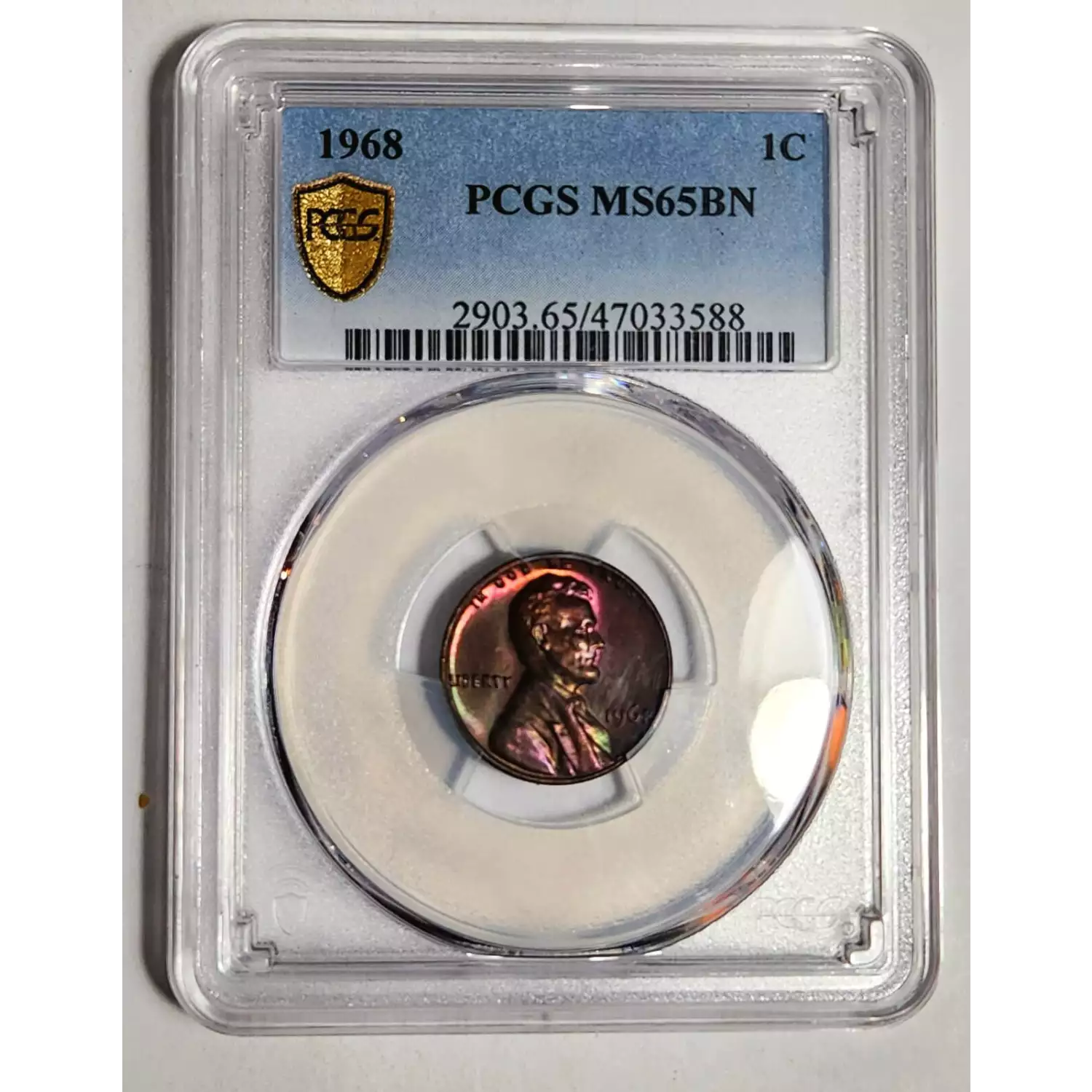 1968 Small Cents Lincoln, Memorial Reverse PCGS MS-65 BN - LOTS OF ...