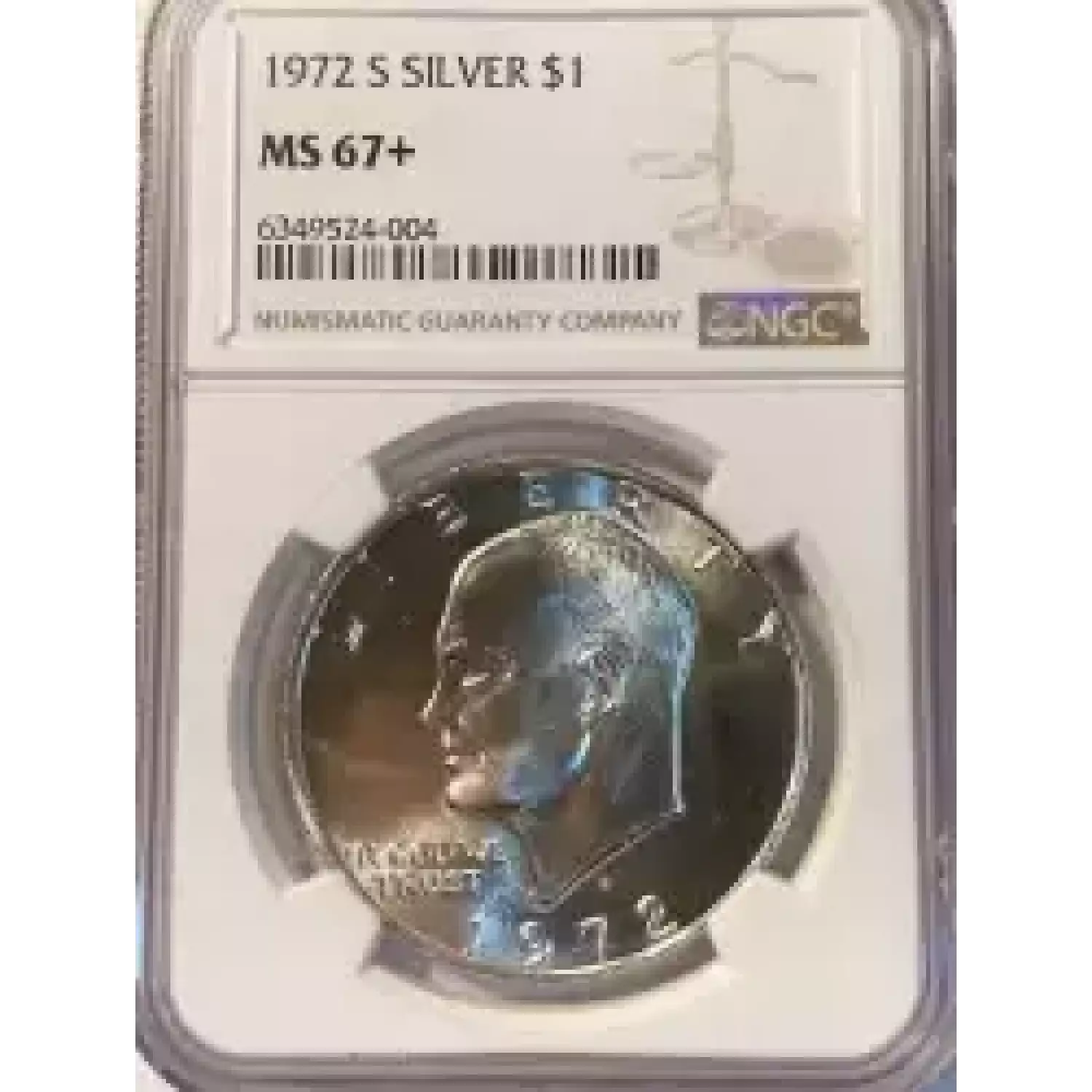 1972-S Dollar Eisenhower 40% Silver NGC MS-67+ S - Bob Paul Rare Coins