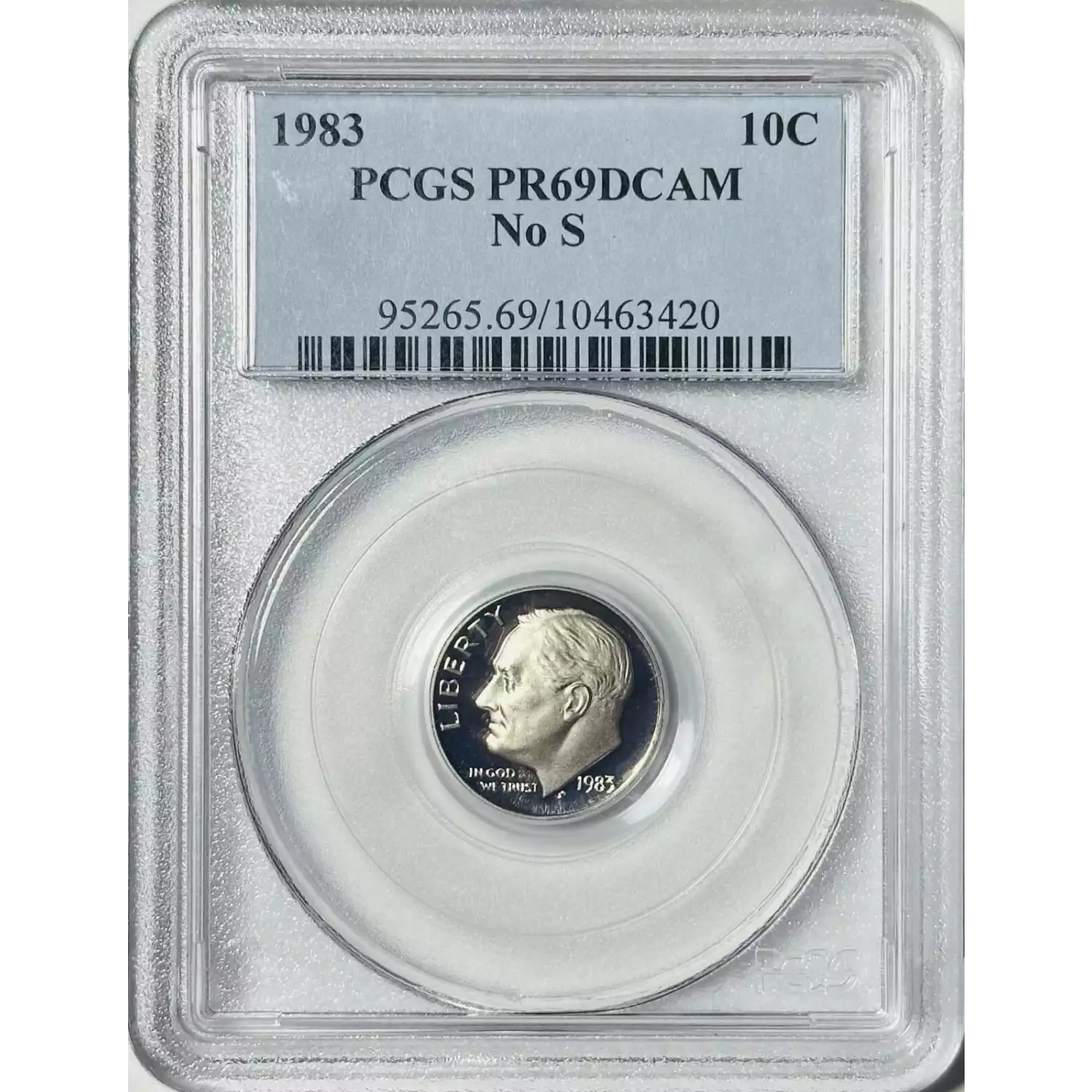 1983-S Dimes Roosevelt PCGS PR-69 DCAM No S - Bob Paul Rare Coins