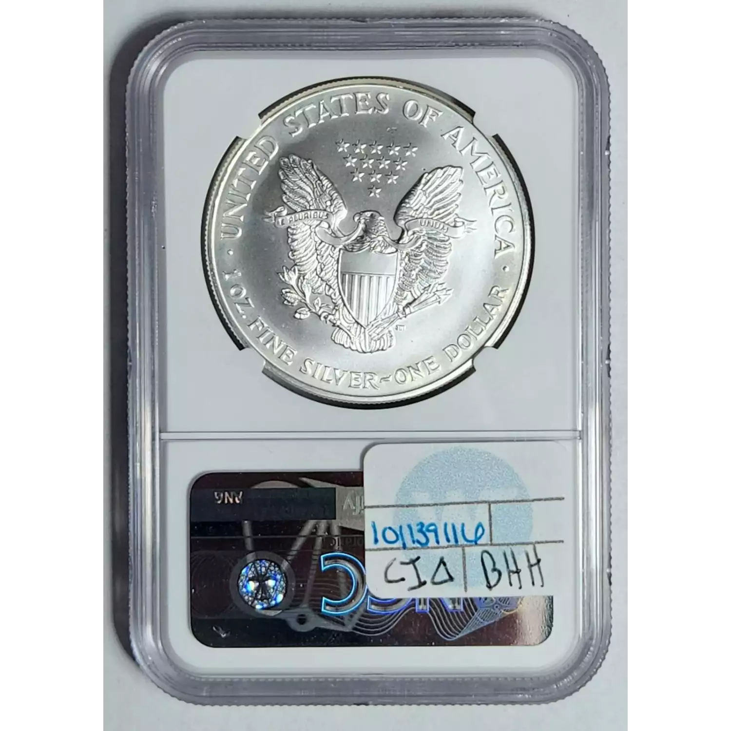 2000 Silver Eagles NGC MS-67 - MINT ERROR - REV STRUCK THRU - Bob Paul Rare Coins